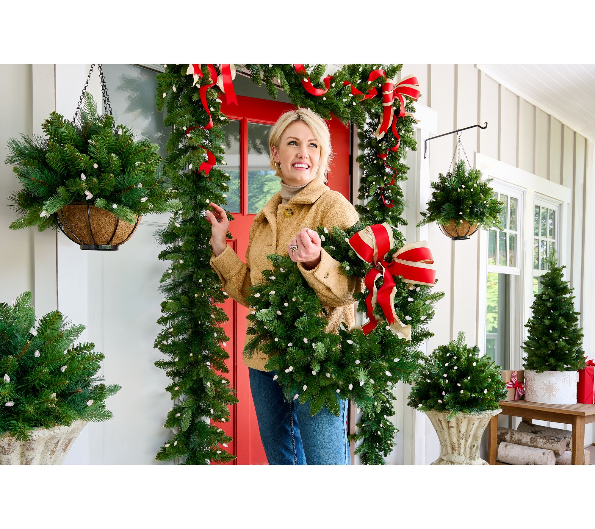 "As Is" Bethlehem Lights 72" Overlit Garland with 3-in-1 LED - QVC.com