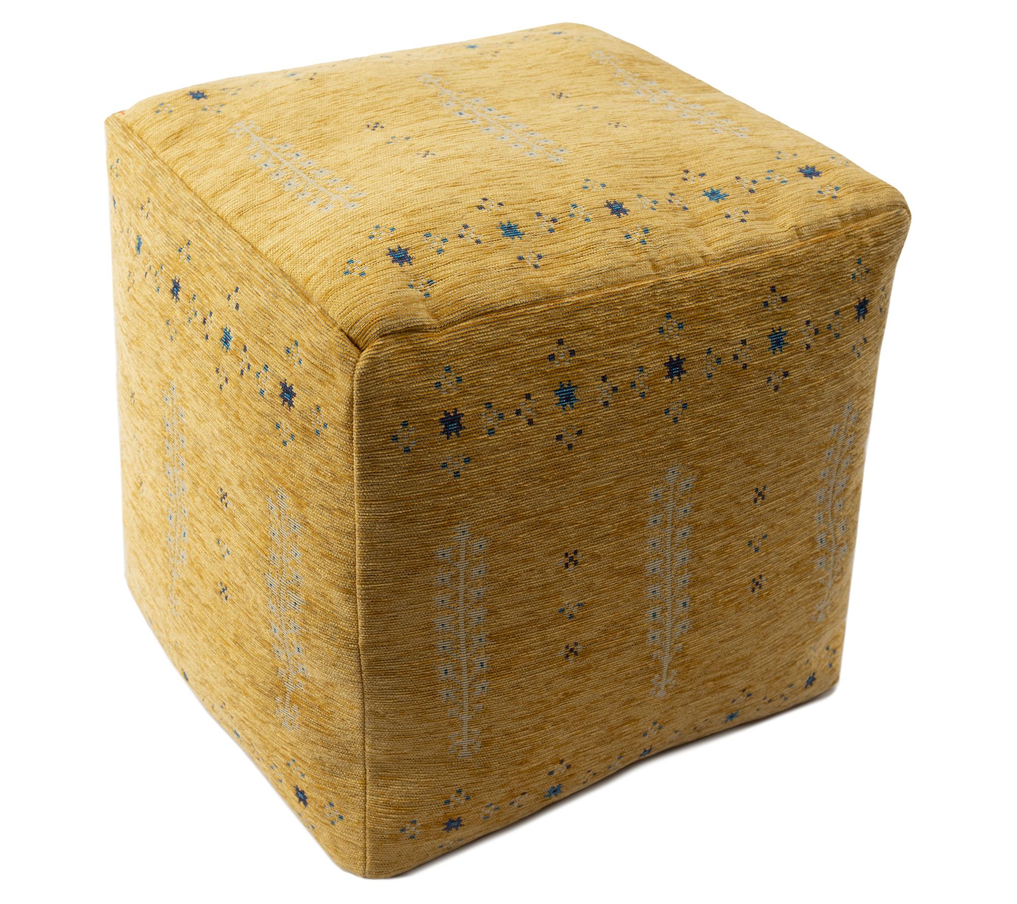 Ox Bay Milano Bohemian Turkish Border Ultra-Sof t Pouf - QVC.com