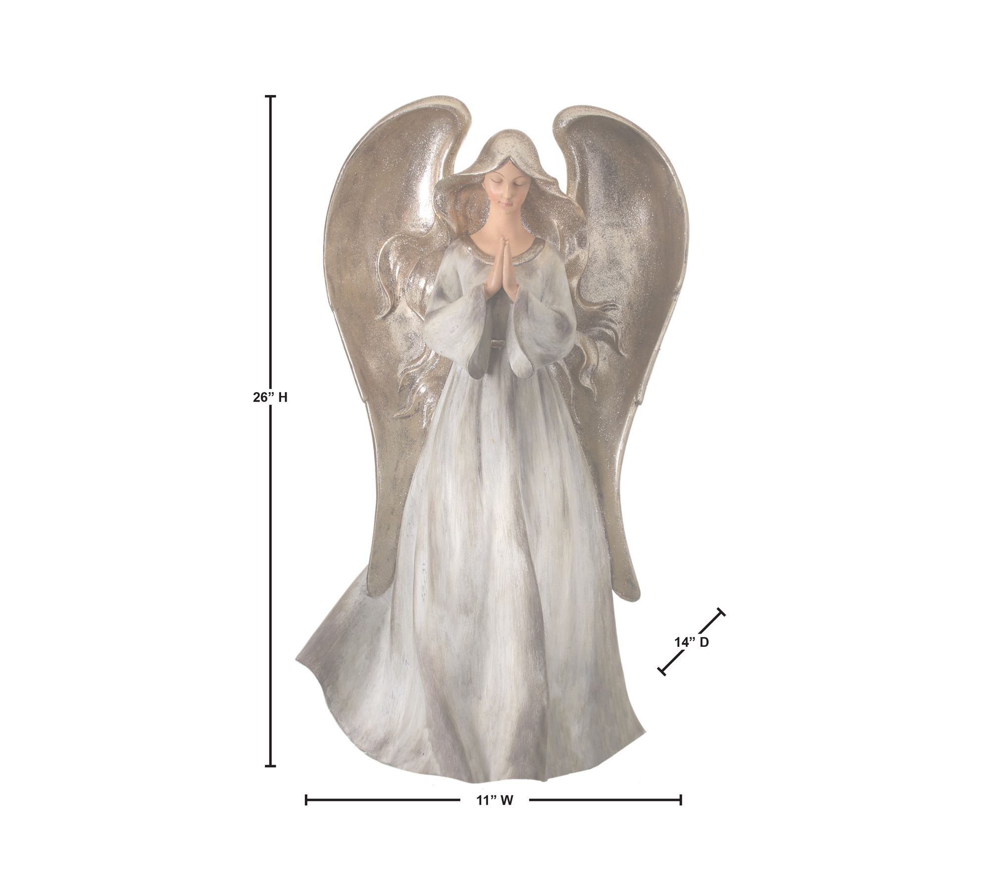 26" Aged Elegan t Angel By Vale rie - QVC.com