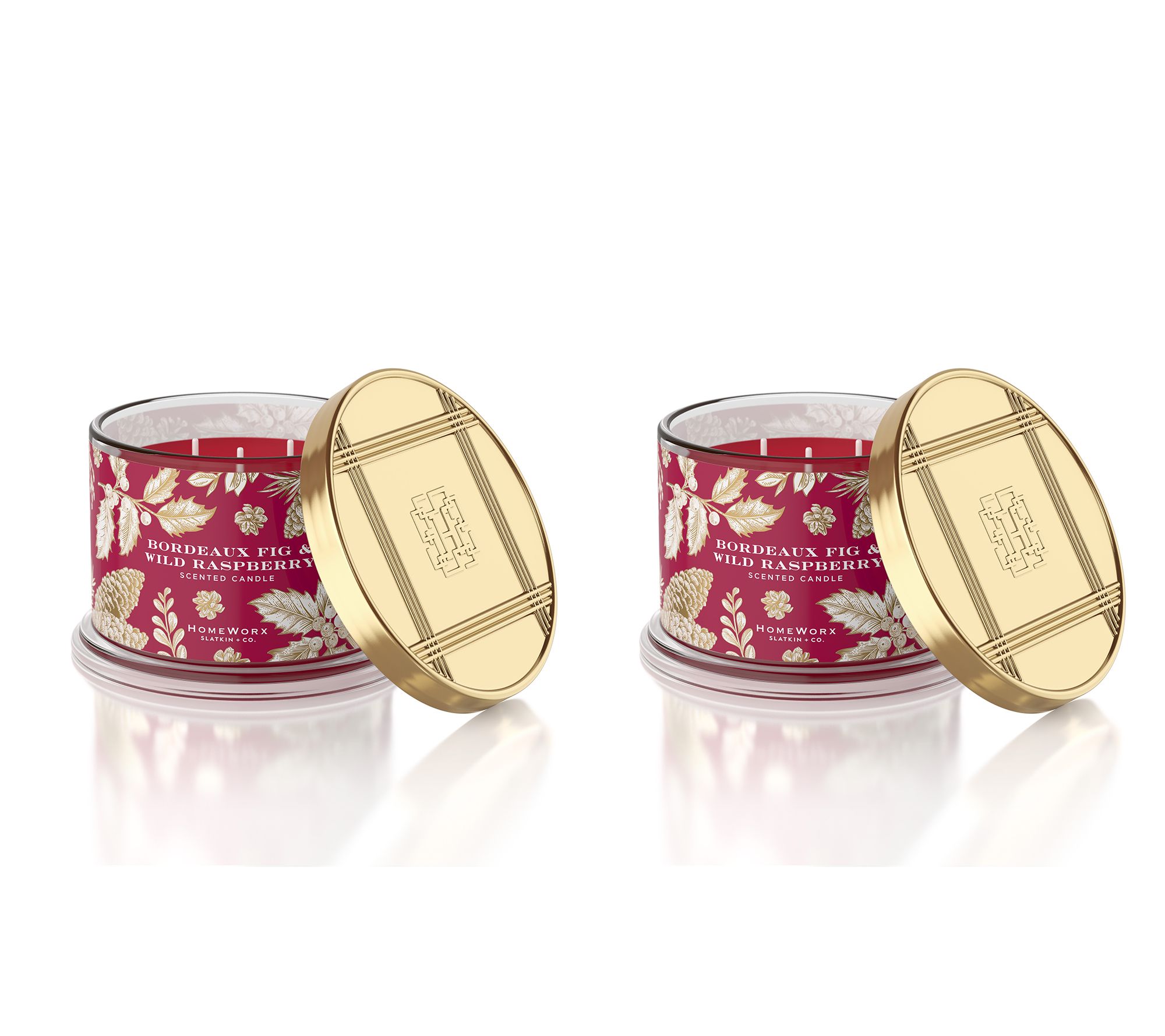 "As Is" HomeWorx by Slatkin + Co. S/2 14 oz Gourmand Candle - QVC.com
