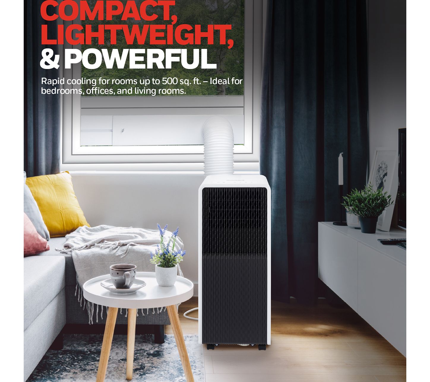 Honeywell 13,500 BTU Slim Portable AC - Up to 660 Sq. Ft. - QVC.com