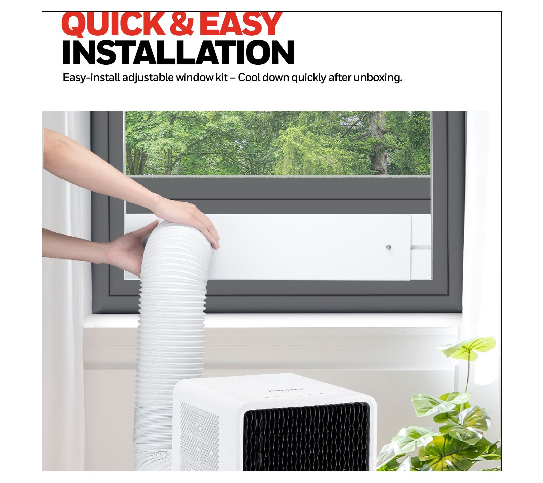Honeywell 13,500 BTU Slim Portable AC - Up to 660 Sq. Ft. - QVC.com