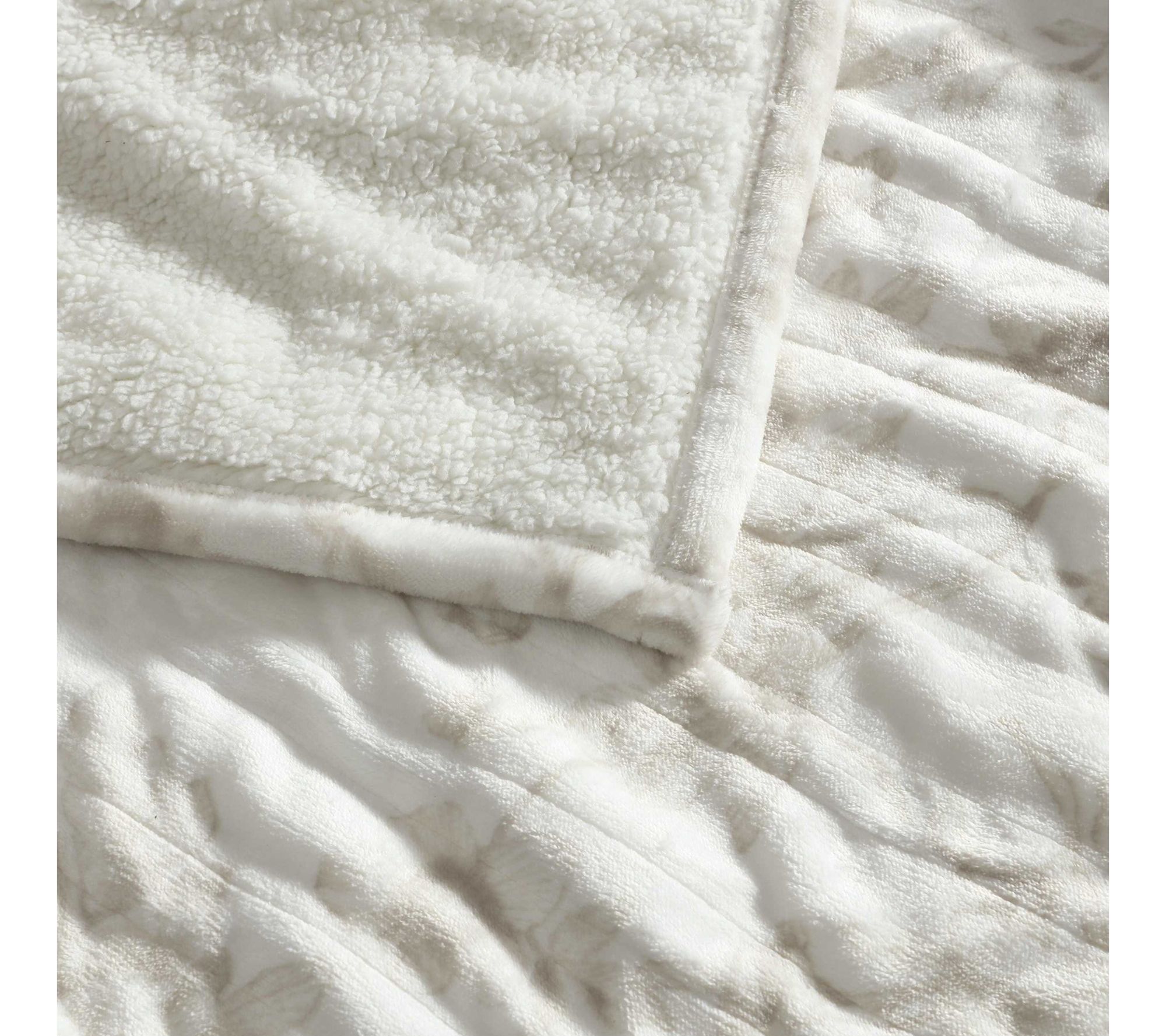 Laura Ashley Wistful Blooms Plush Sherpa Full Heated Blanket - QVC.com