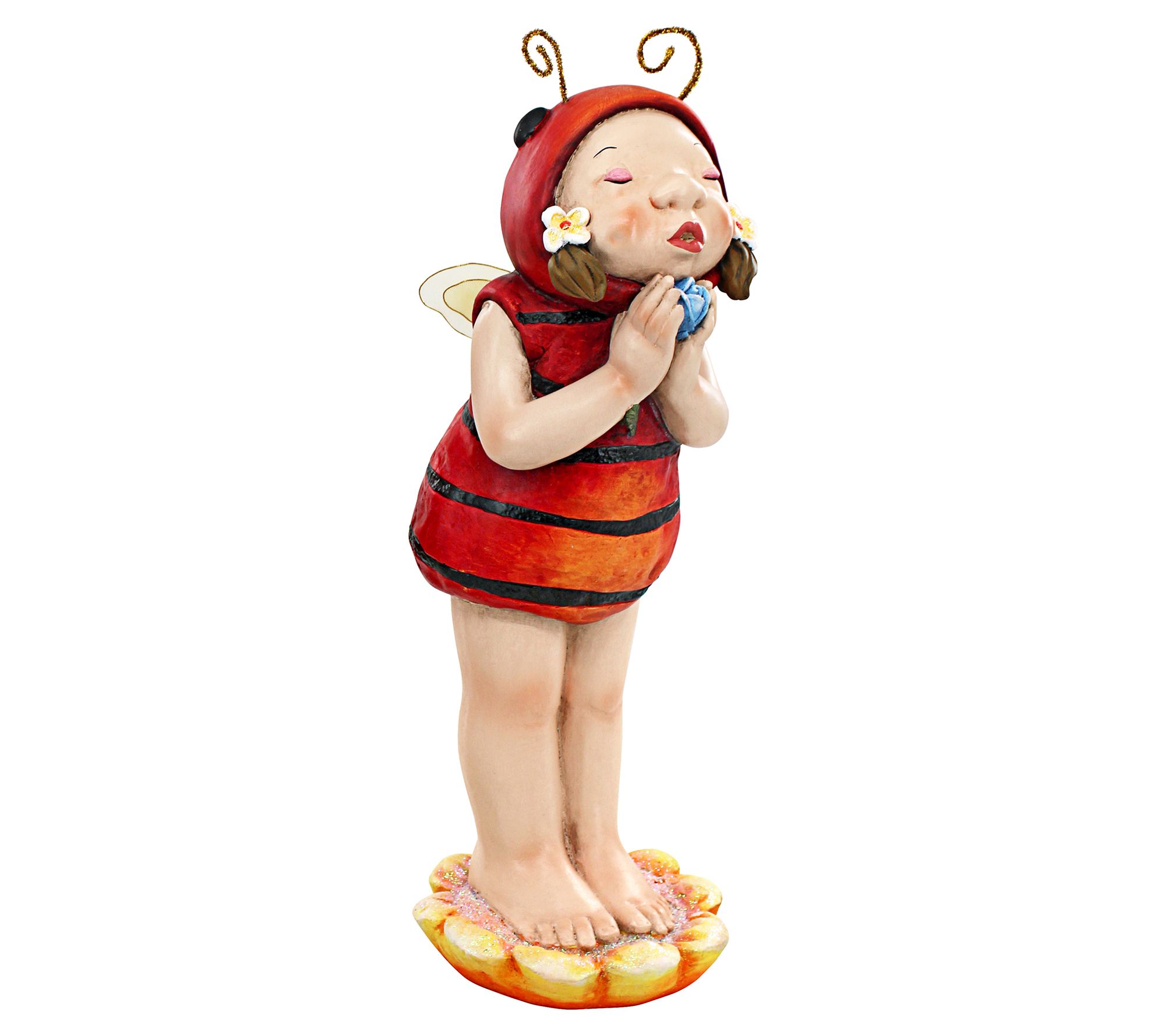 Design Toscano Sarah The Lady Bug Praying FairyGarden Statue - QVC.com