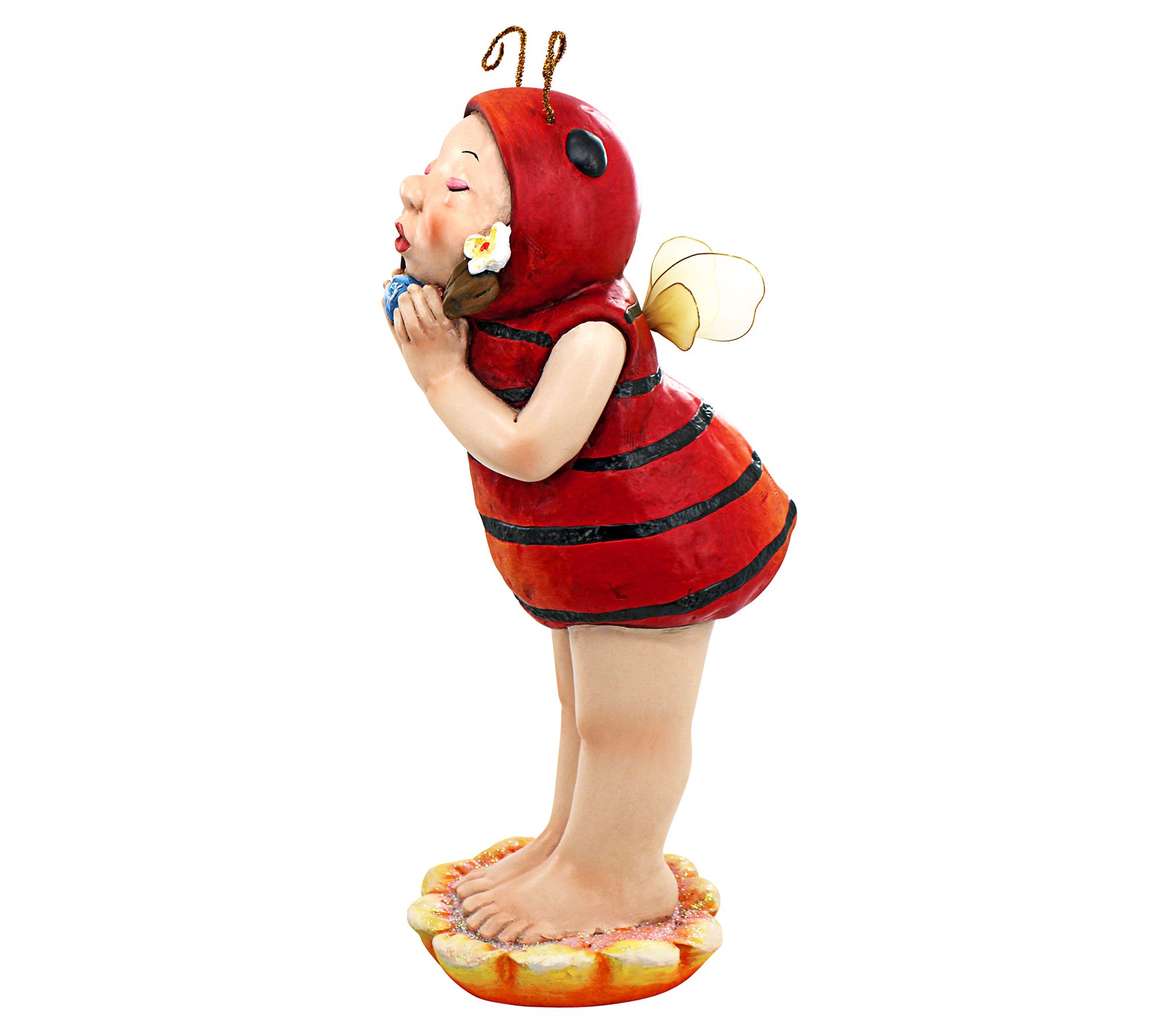 Design Toscano Sarah The Lady Bug Praying FairyGarden Statue - QVC.com