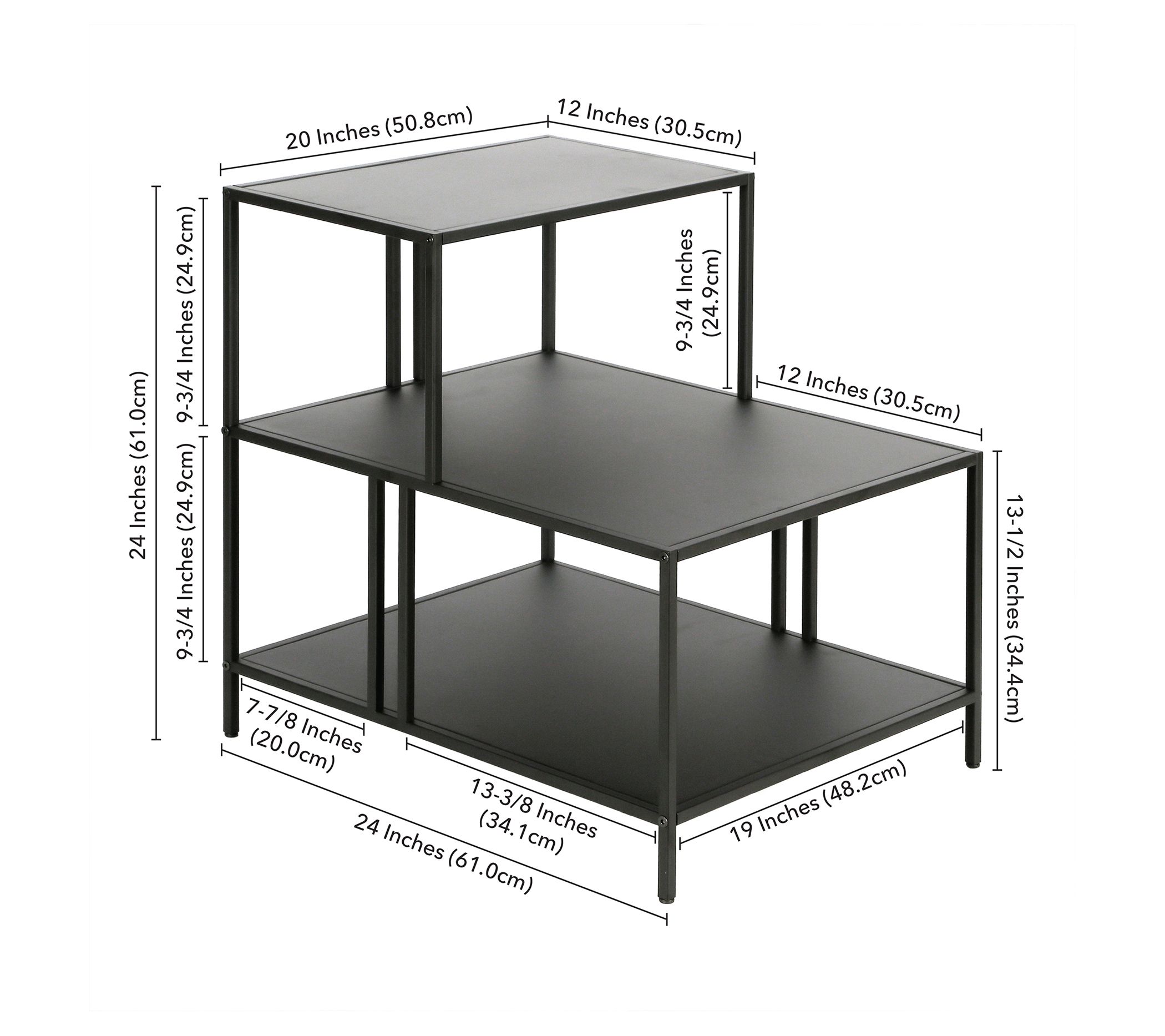 Hudson & Canal Cortland 20" Wide Rectangular Side Table - QVC.com
