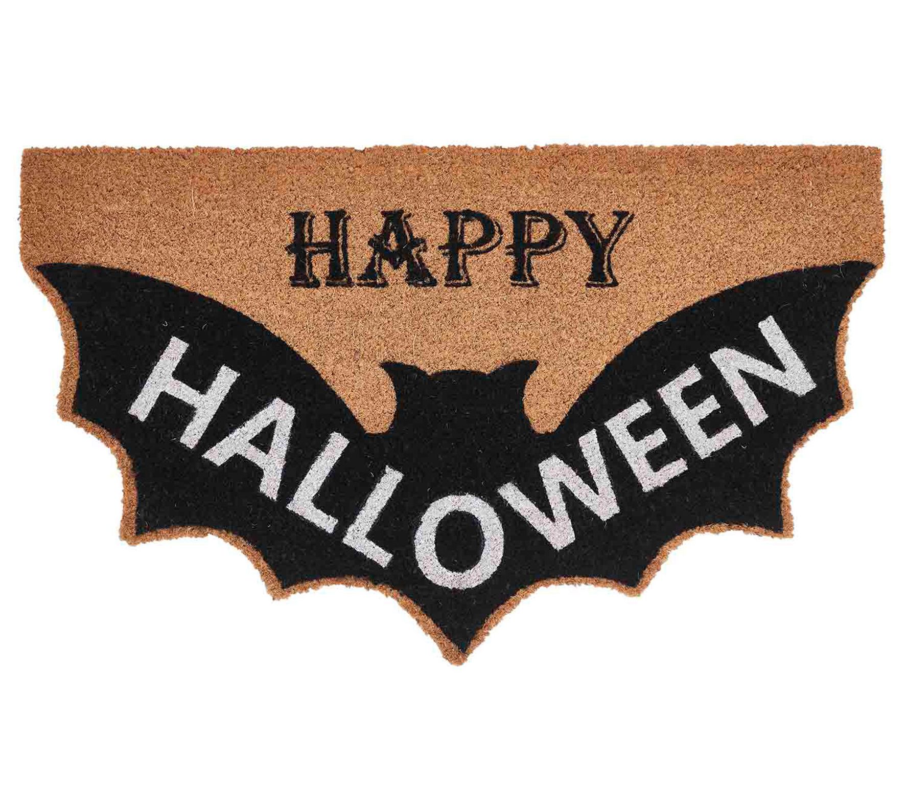 VCNY Home Bat Halloween Coir Outdoor Doormat, 18" x 30" - QVC.com