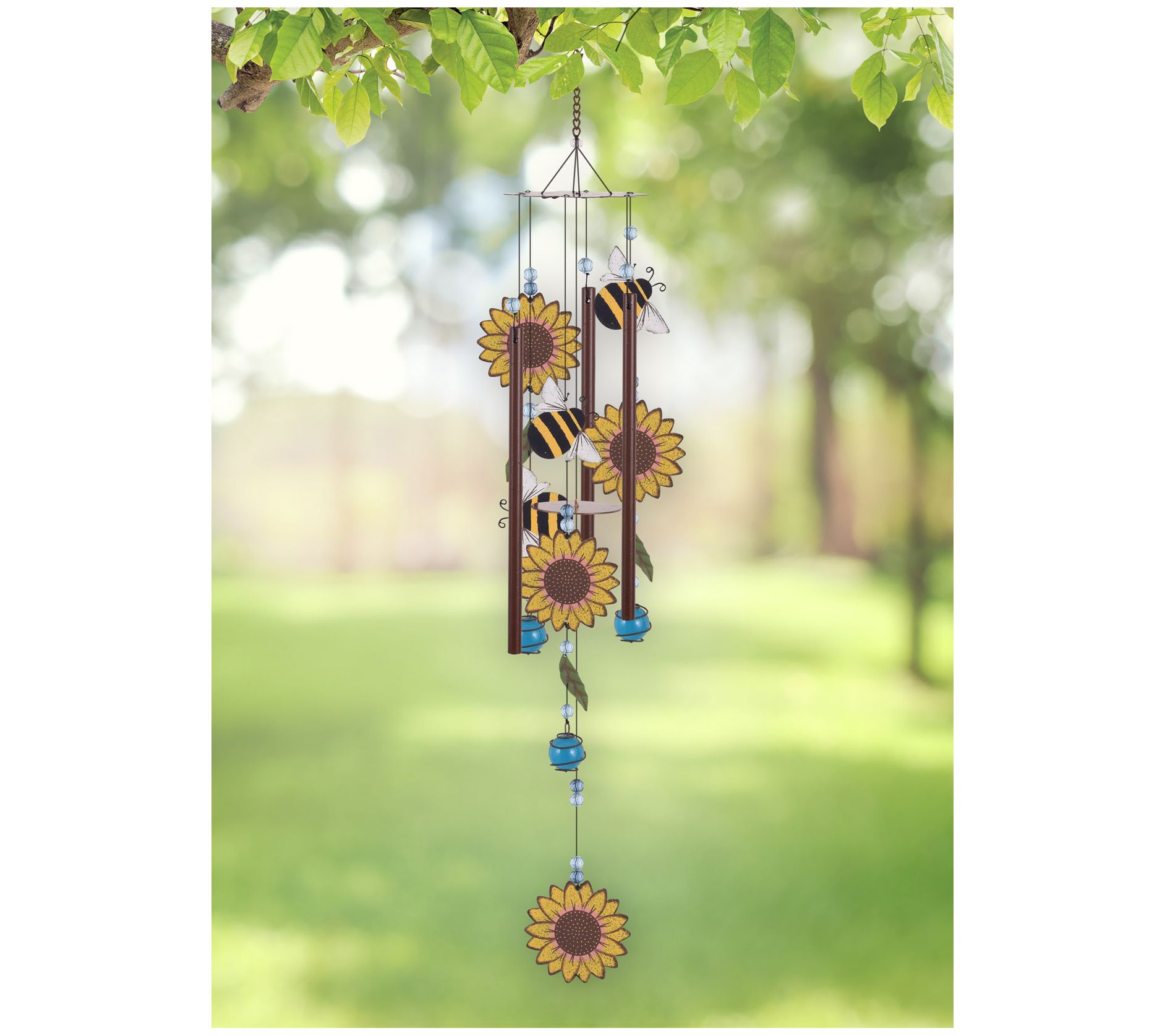 Sunset Vista Designs Wind Chimes with Bees or Ladybugs - QVC.com