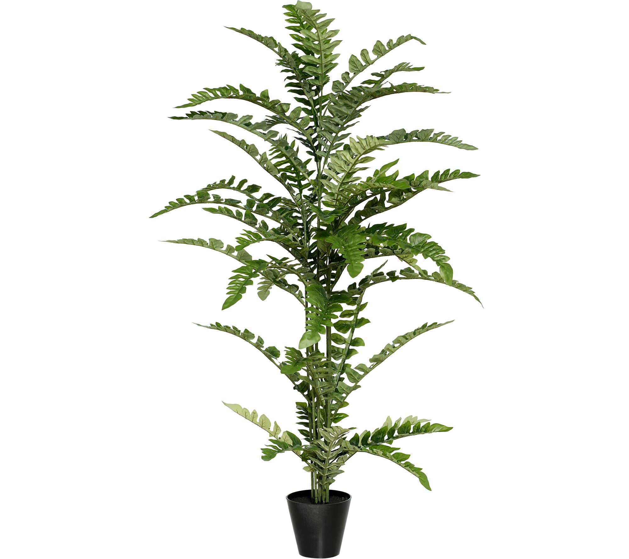 4.5' Faux Fern Tree in Potted Base by Valerie - QVC.com