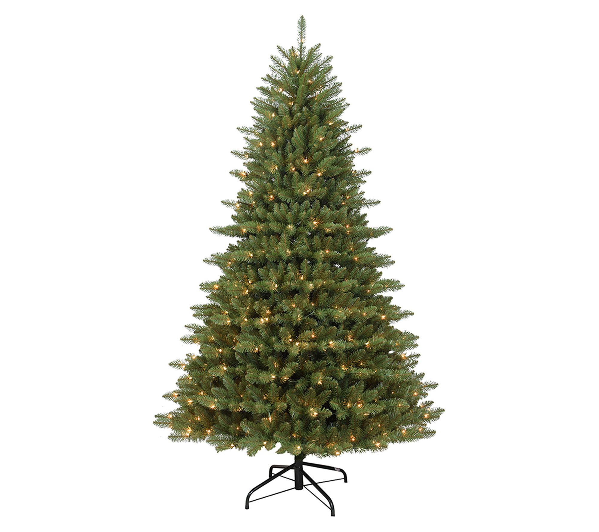 SW 7.5' pre-lit Cascade Pine Tree - QVC.com