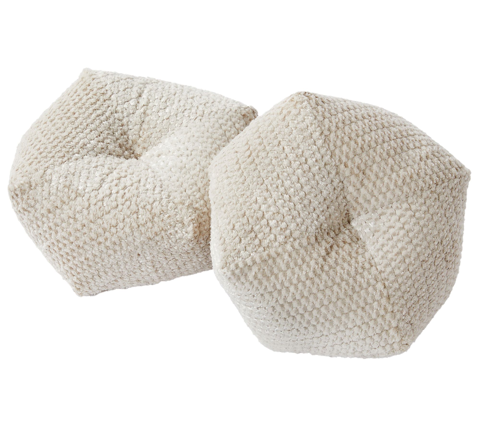 Sorra Home Indoor Cozy 11" Geo Pillow Set of 2 - QVC.com