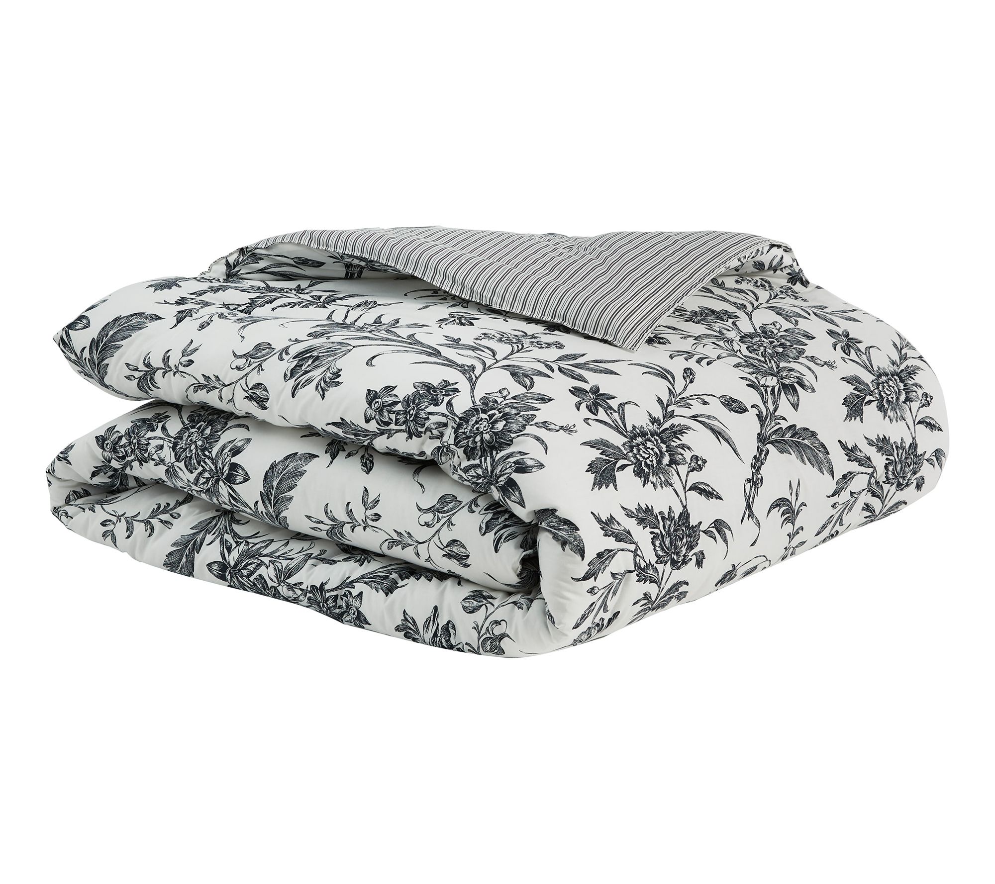 Laura Ashley Am berley Charcoal Full Queen Com forter Sham Bon - QVC.com