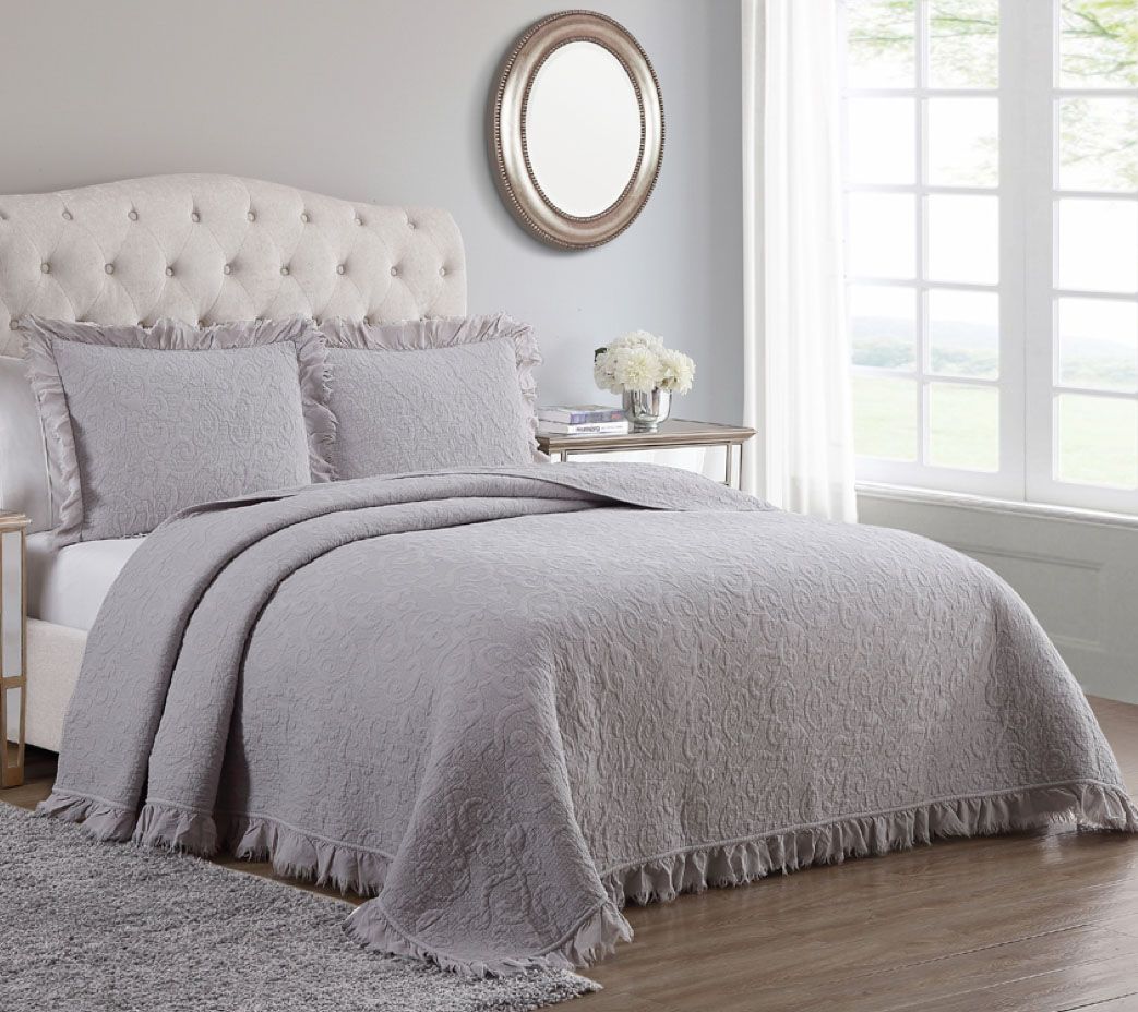 Inspire Me! Home Decor Adalyn Full 3-piece Quilt Set - QVC.com