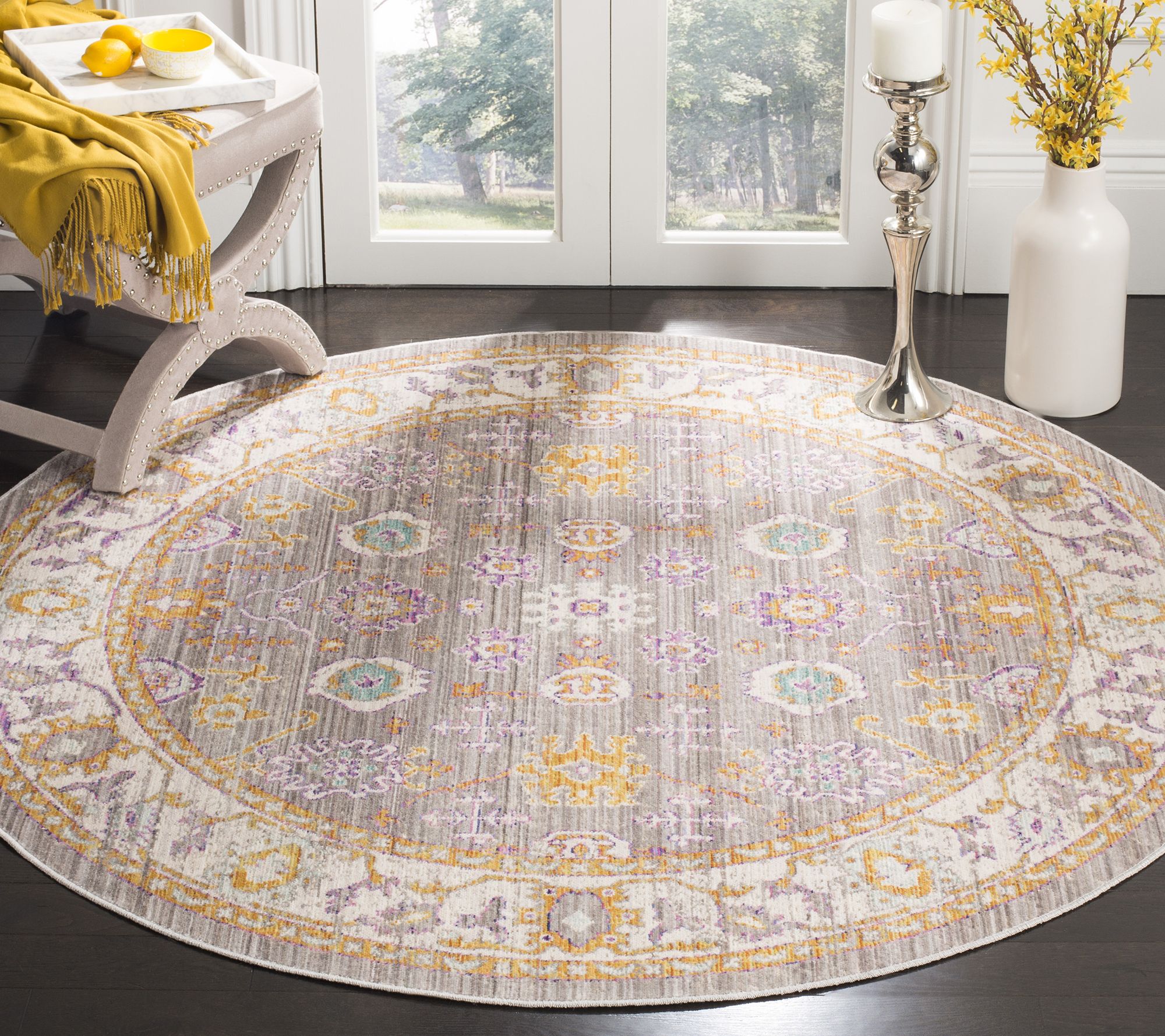 Safavieh Windsor Tyre 6' x 6' Round Rug - QVC.com