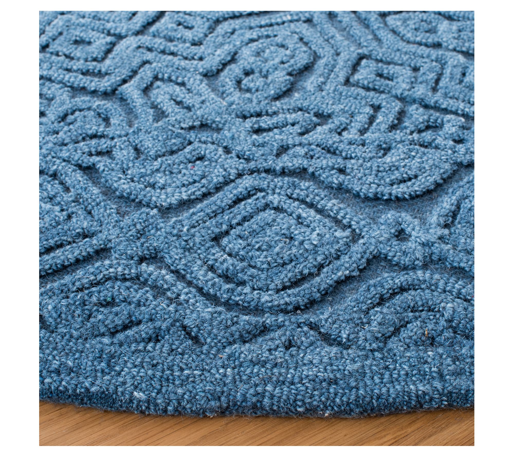 Textural Collection 6' Round Rug by Valerie - QVC.com