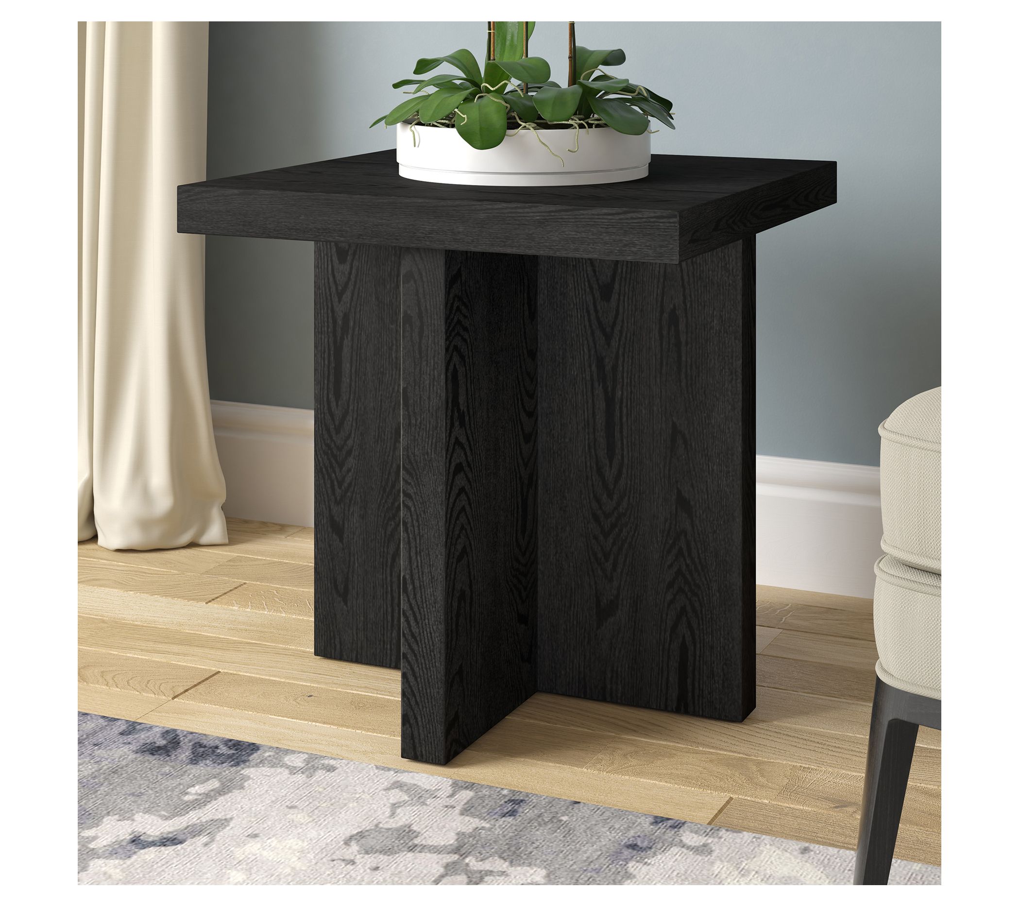 Hudson & Canal Elna 22" Wide Square Side Table - QVC.com