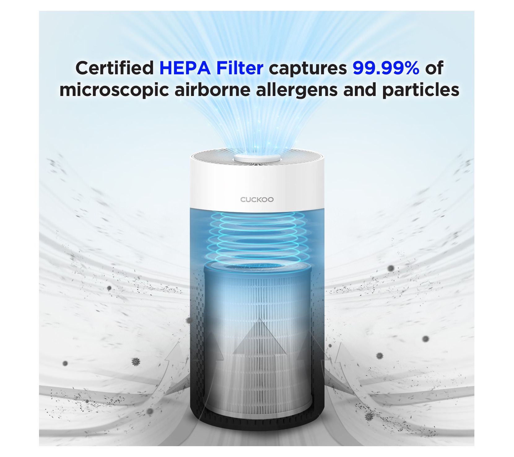 CUCKOO H13 True HEPA Small Roo m Air Purifier w/ Extra Filter - QVC.com