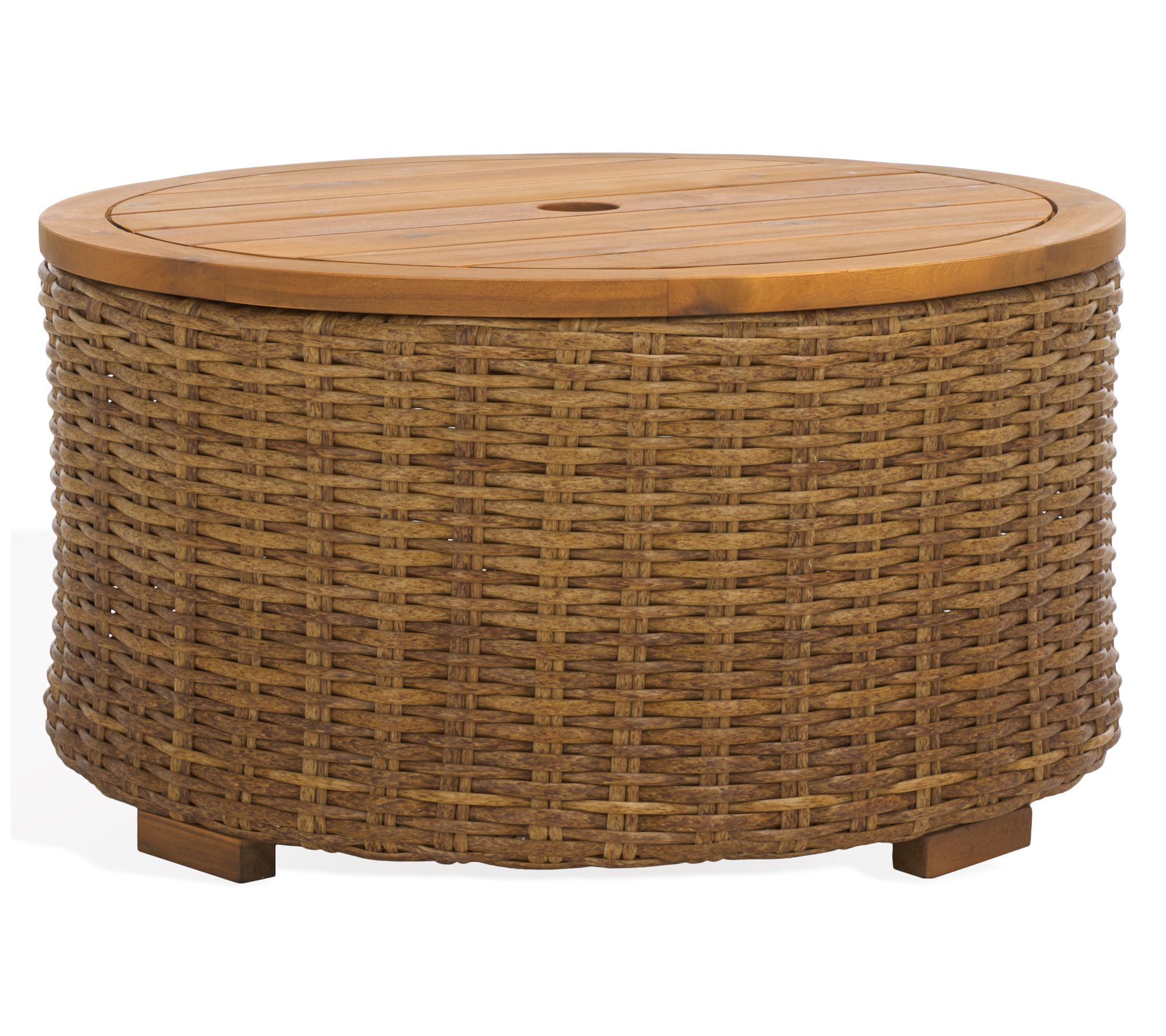 Anguilla Wicker Coffee Table by Valerie - QVC.com
