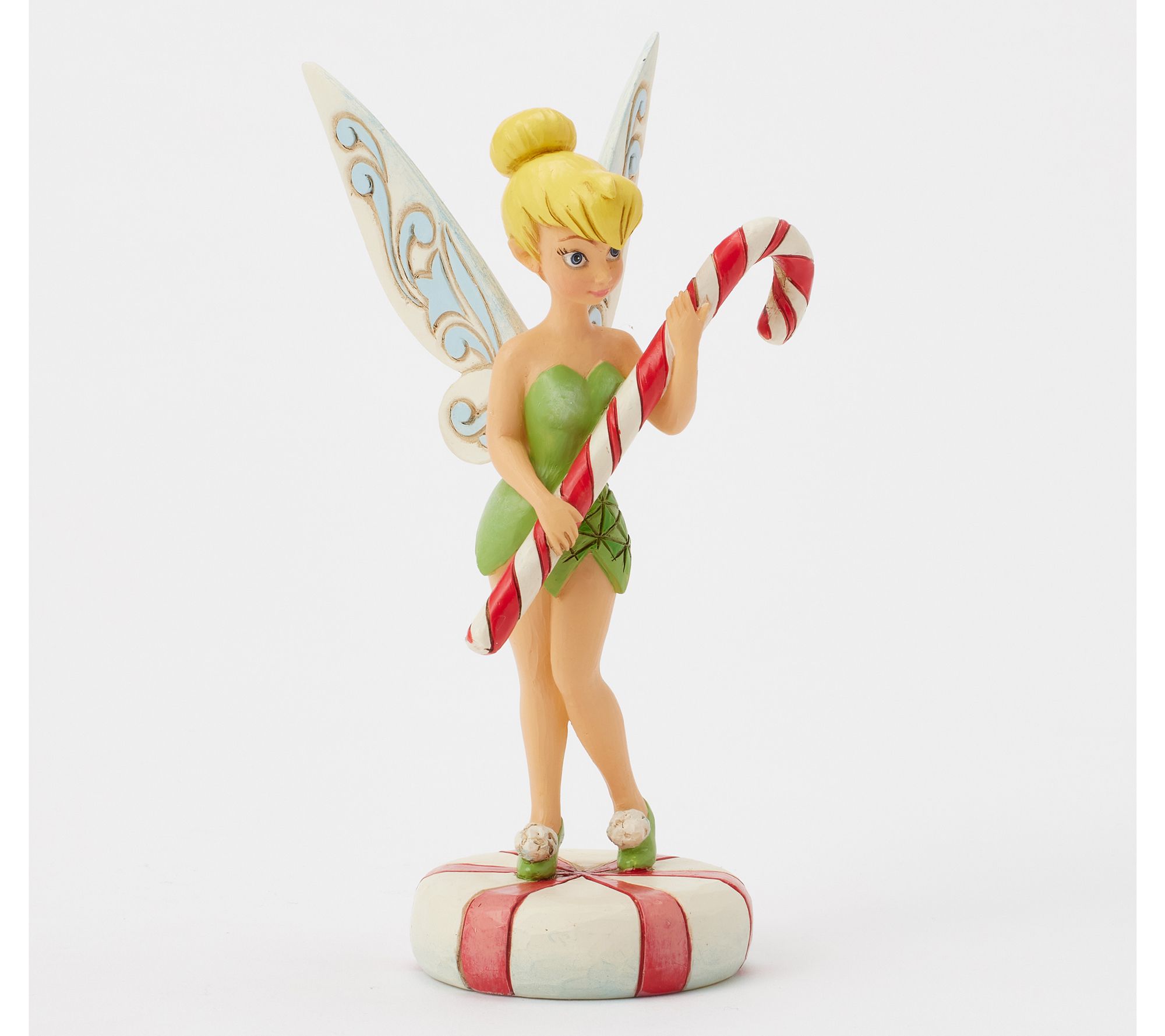 Jim Shore Disney Traditions Tinker Bell Candy Cane 5.5in H - QVC.com