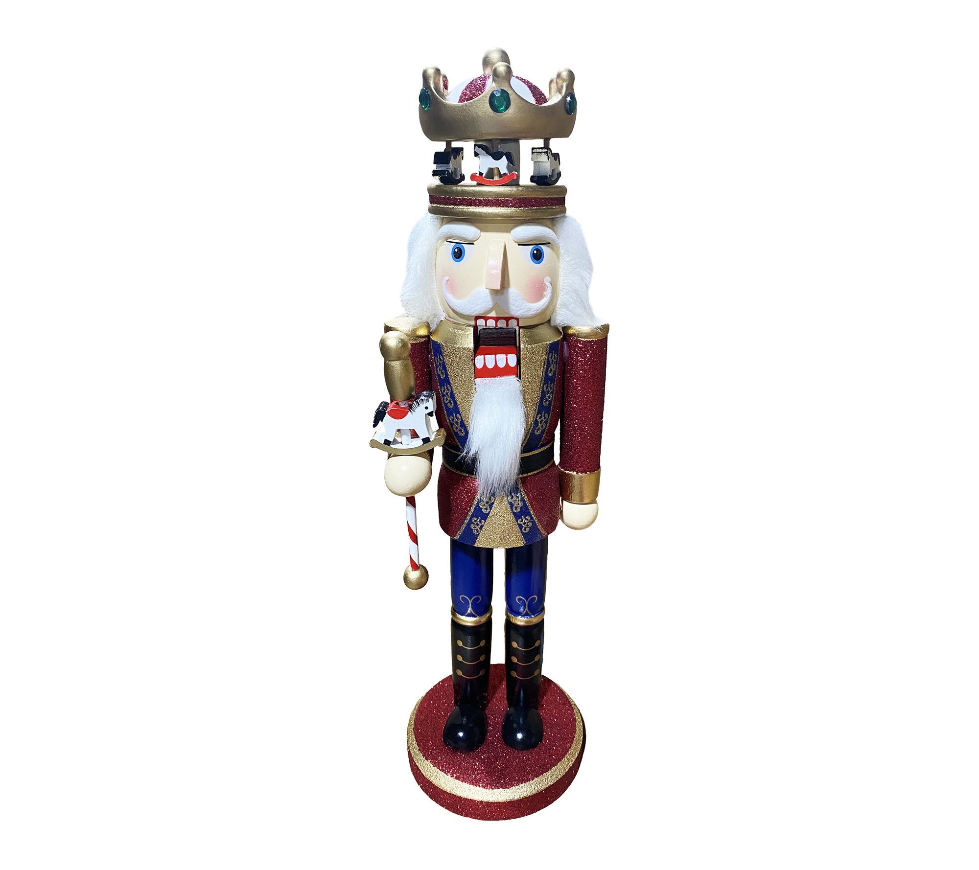 Santa's Workshop 14" Merry-Go-Round Nutcracker - QVC.com