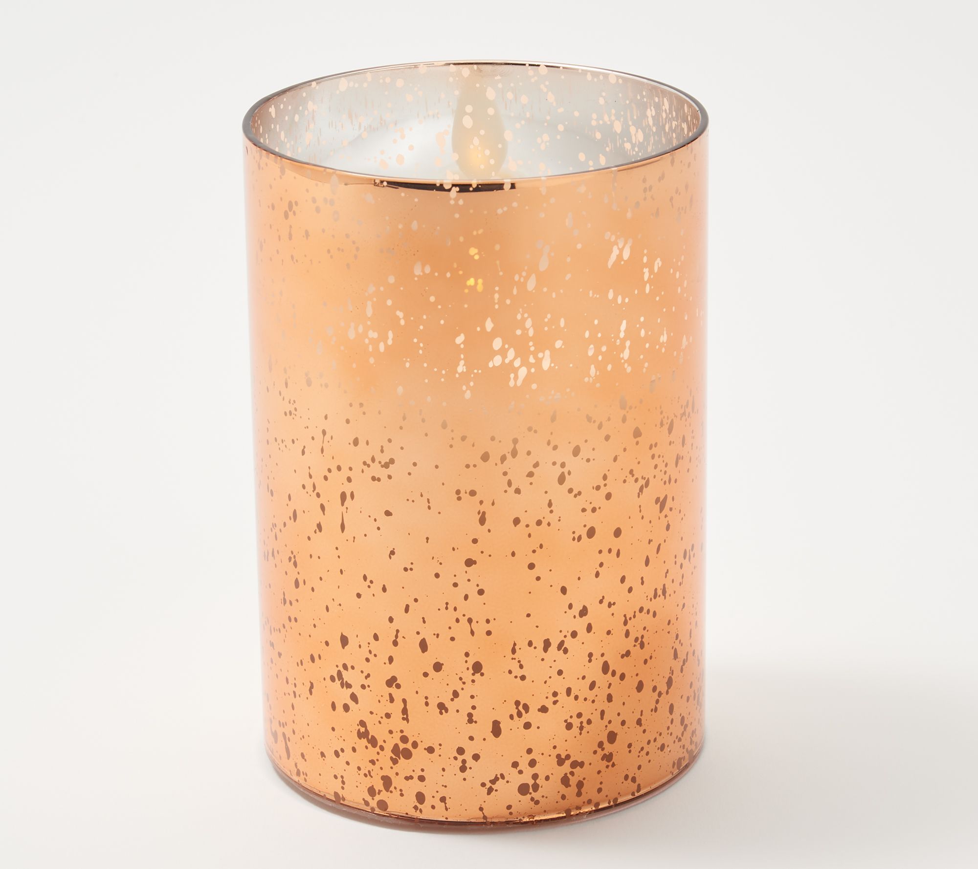 "As Is" Luminara 5" Glass Cylinder with Flameless Pillar & Remote - QVC.com