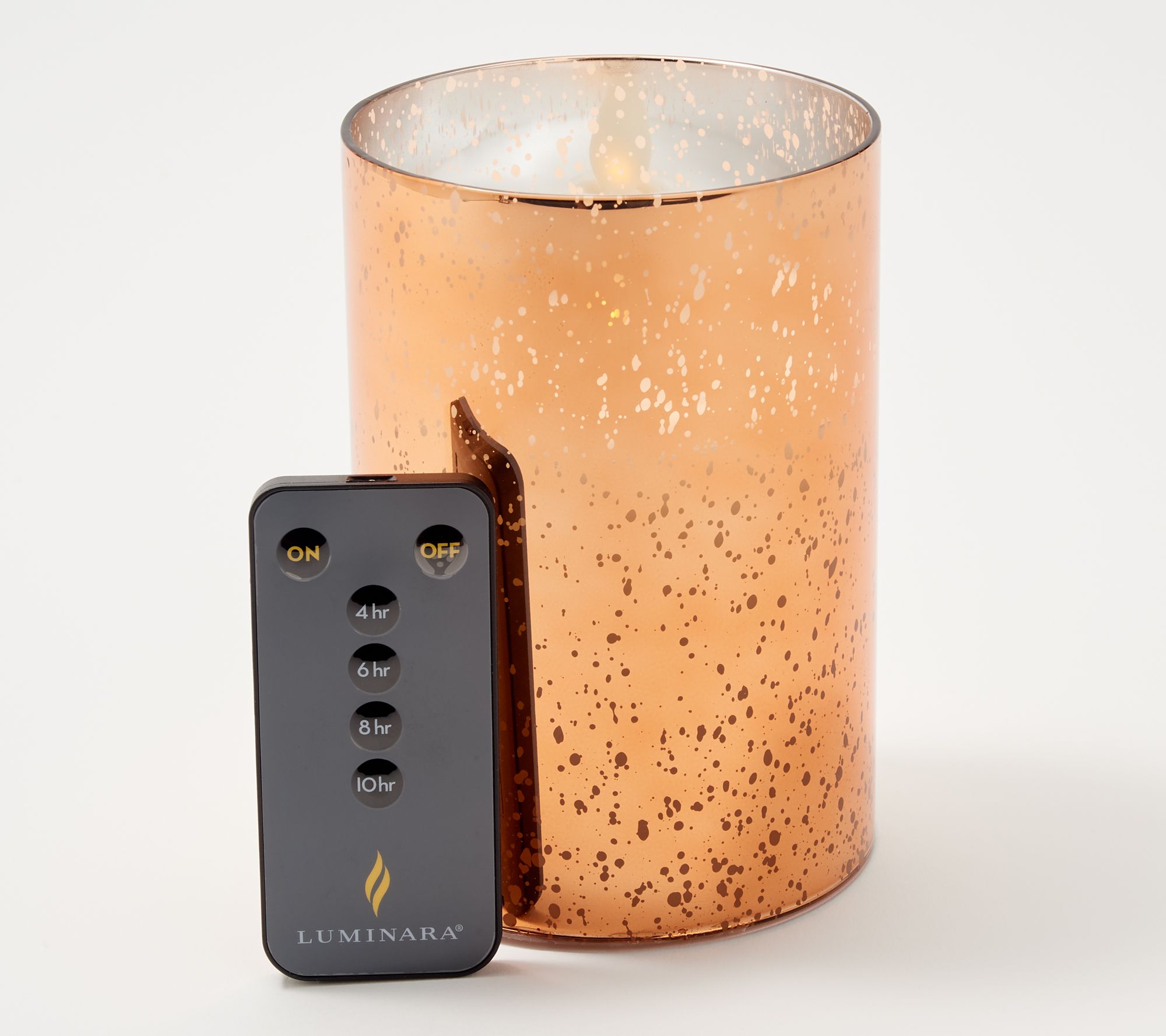 "As Is" Luminara 5" Glass Cylinder with Flameless Pillar & Remote - QVC.com