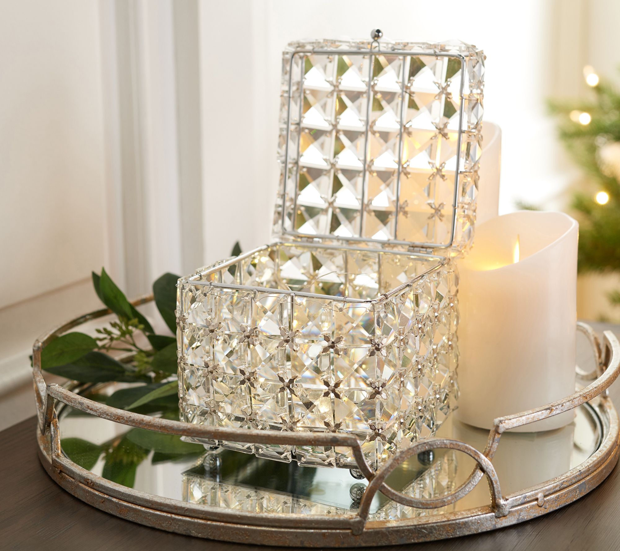 Faceted Glass Gem Treasure Box by Valerie - QVC.com