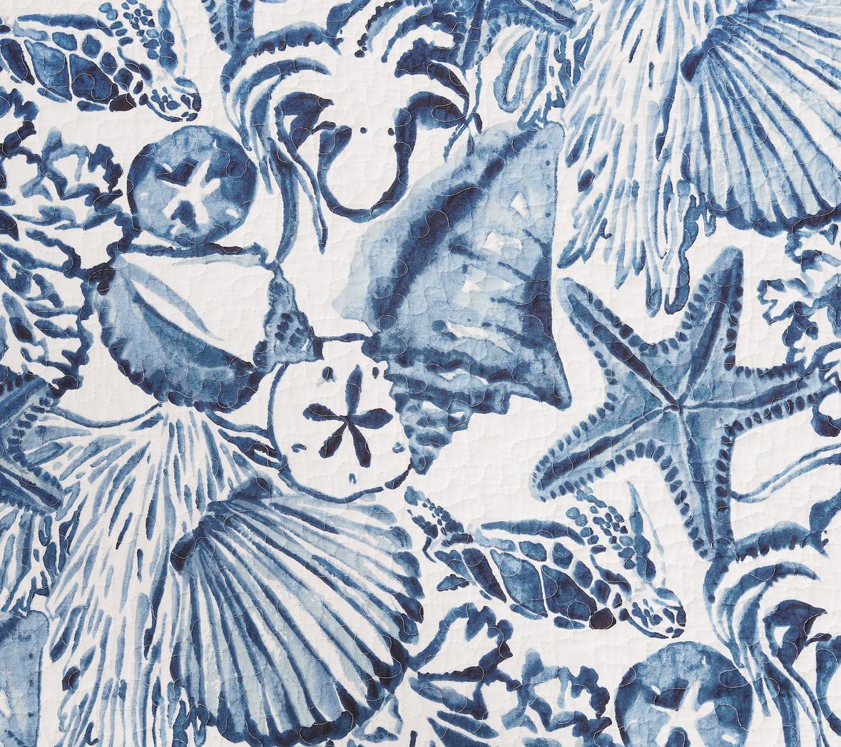 Blue Coast Shells 2-Piece Twin Quilt Set by Valerie - QVC.com