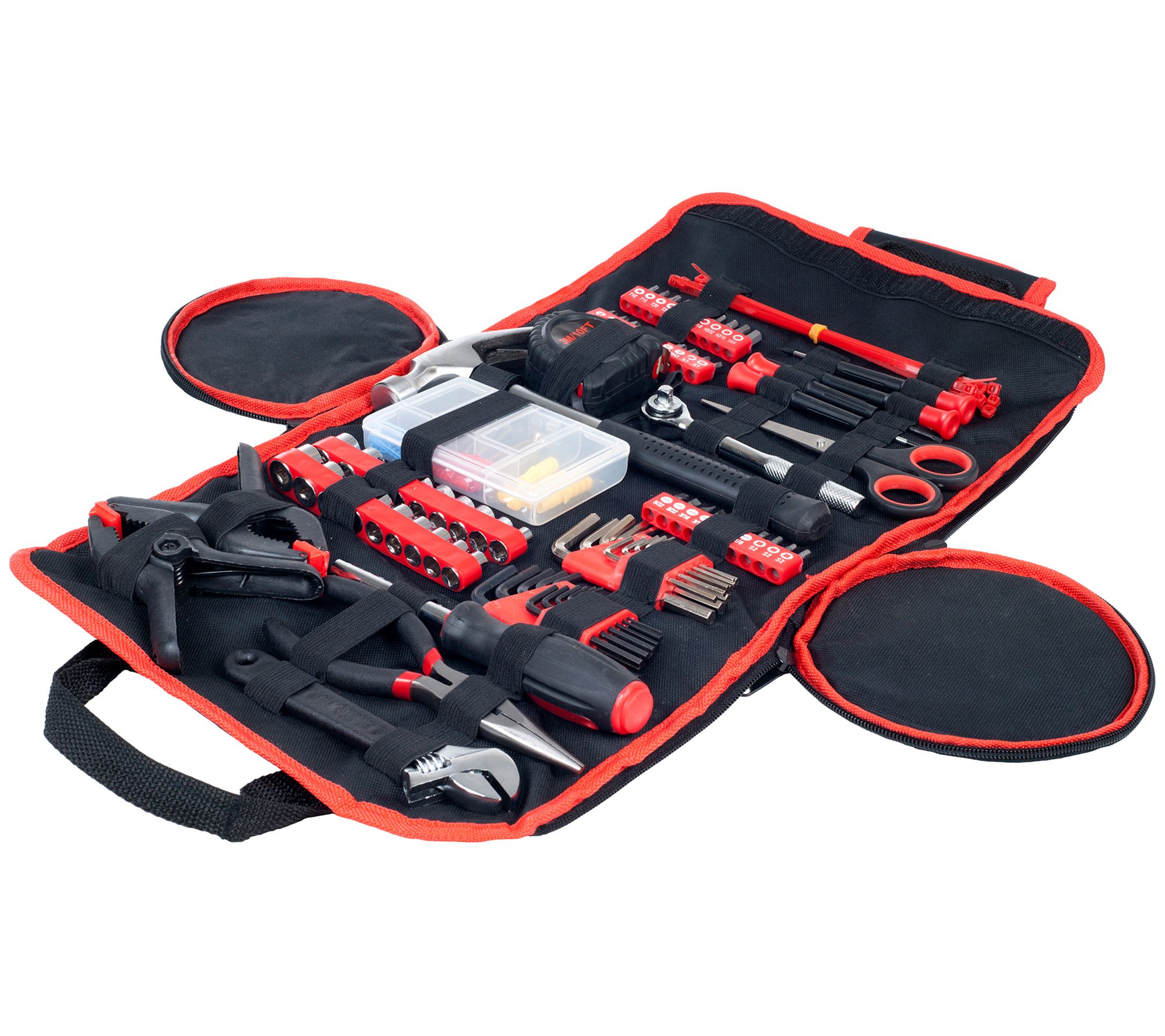 Stalwart 86-Piece Household Hand Tool Set withRoll-Up Bag - QVC.com