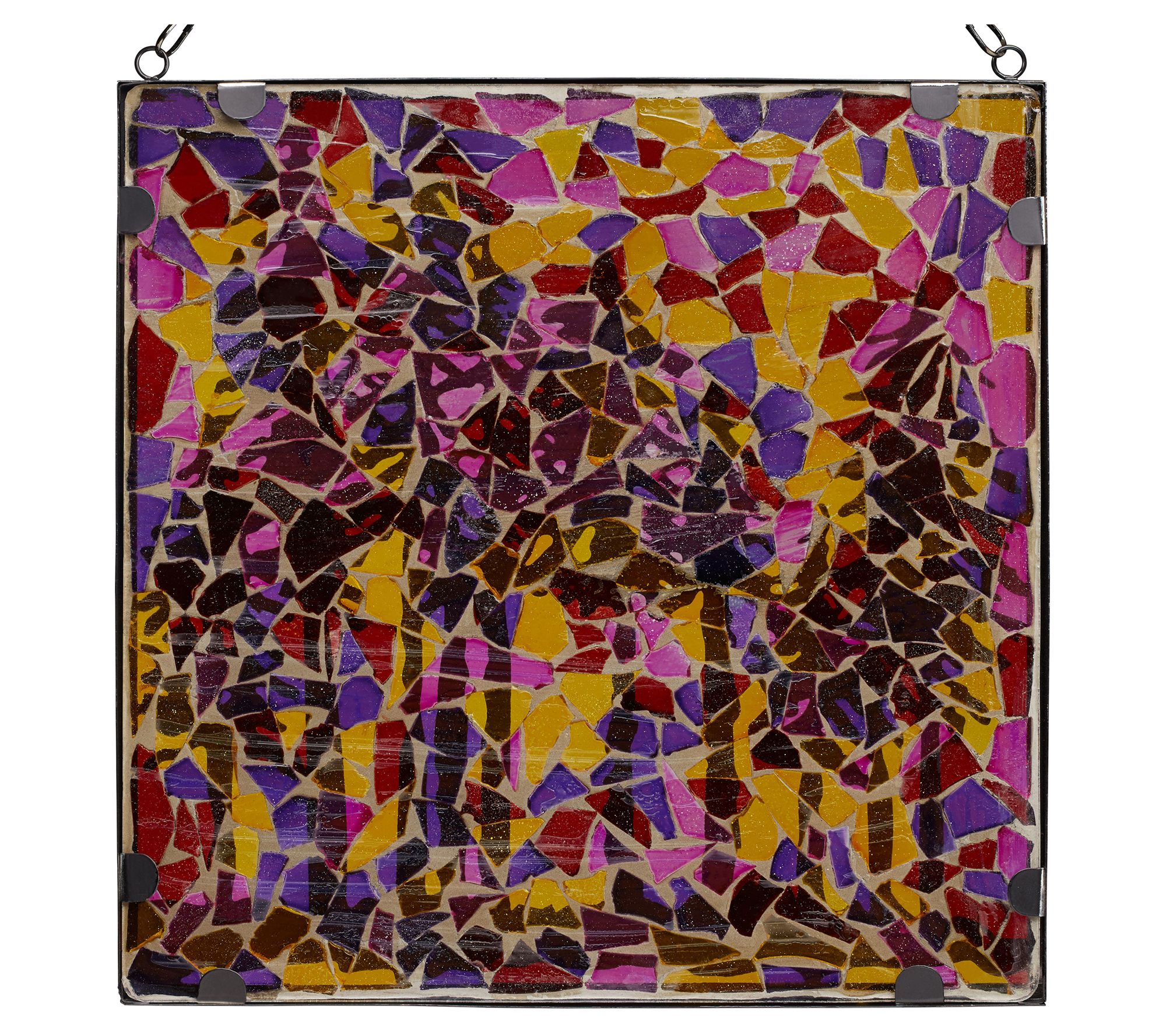 River of Goods 12" Mosaic Landscape Stained Glass Window Panel - QVC.com