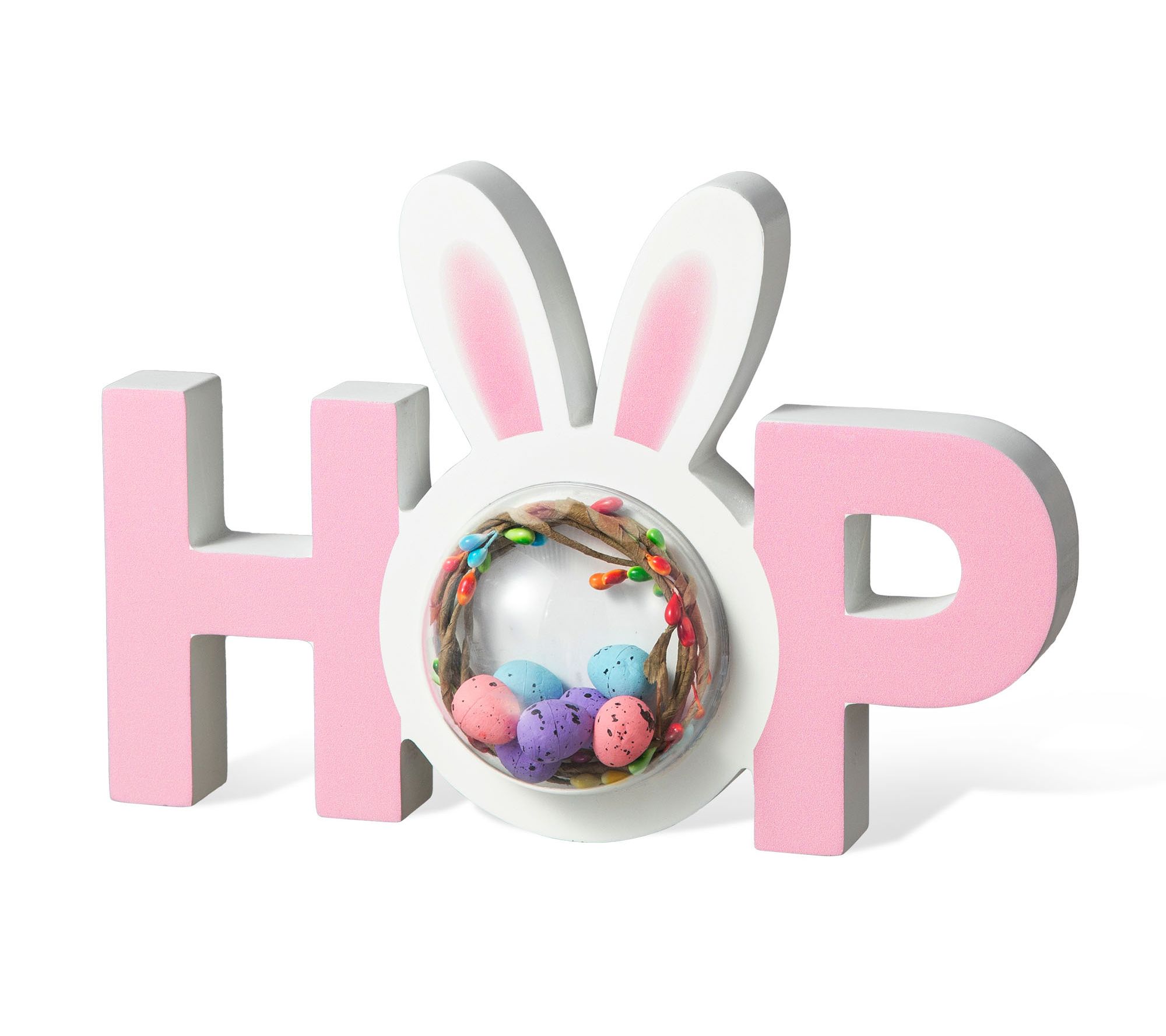 Glitzhome 10"L Easter Wooden HOP Table Decor - QVC.com