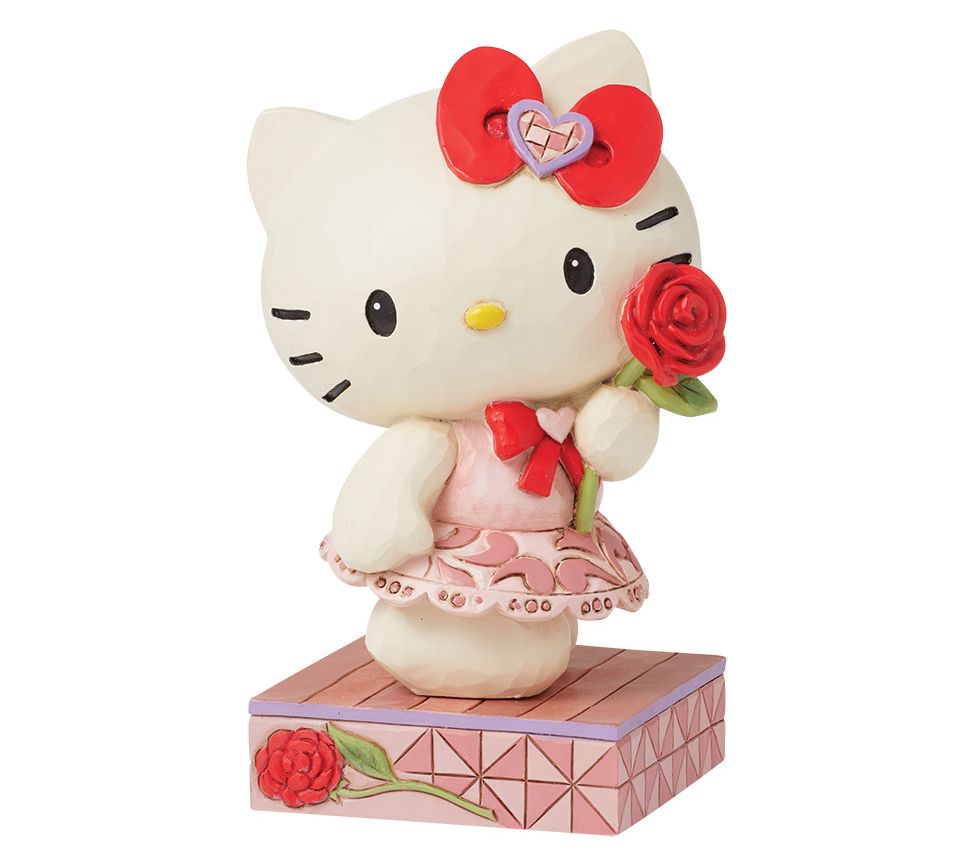 Jim Shore Sanrio Hello Kitty Rose Personality Pose Figurine 4" - QVC.com
