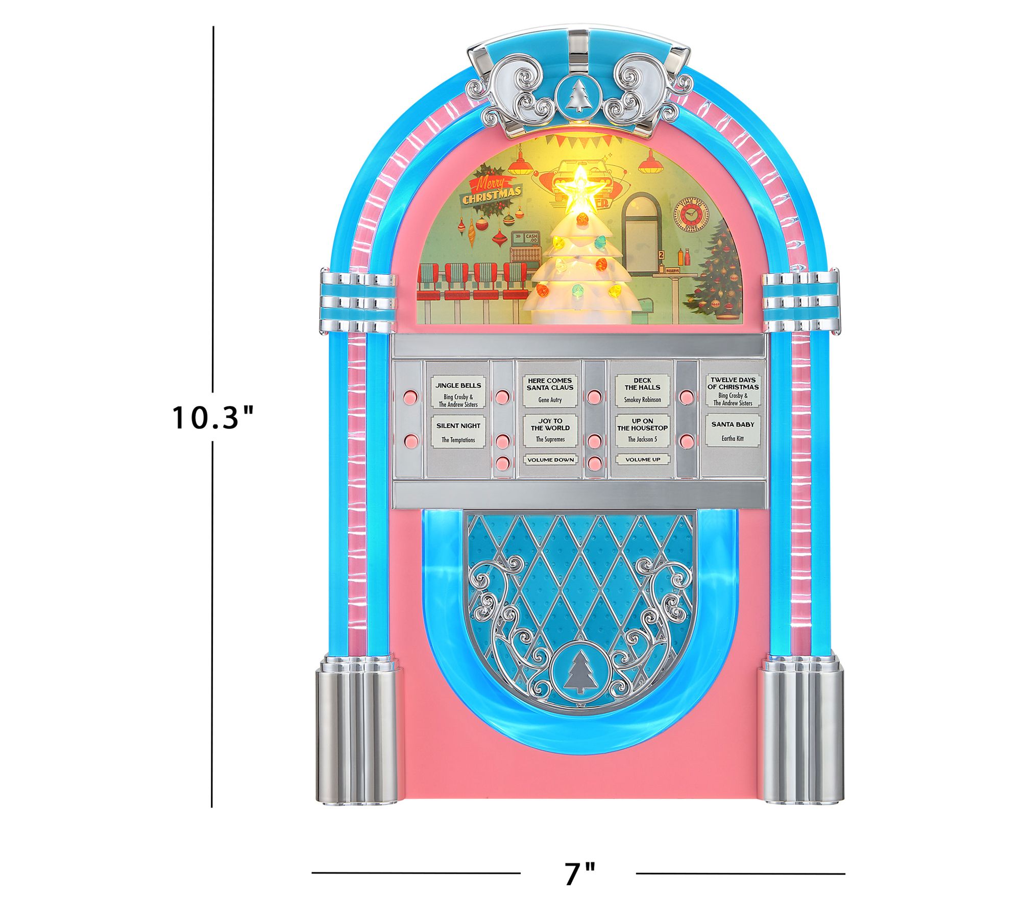Mr. Christmas Vintage Christmas Jukebox - QVC.com