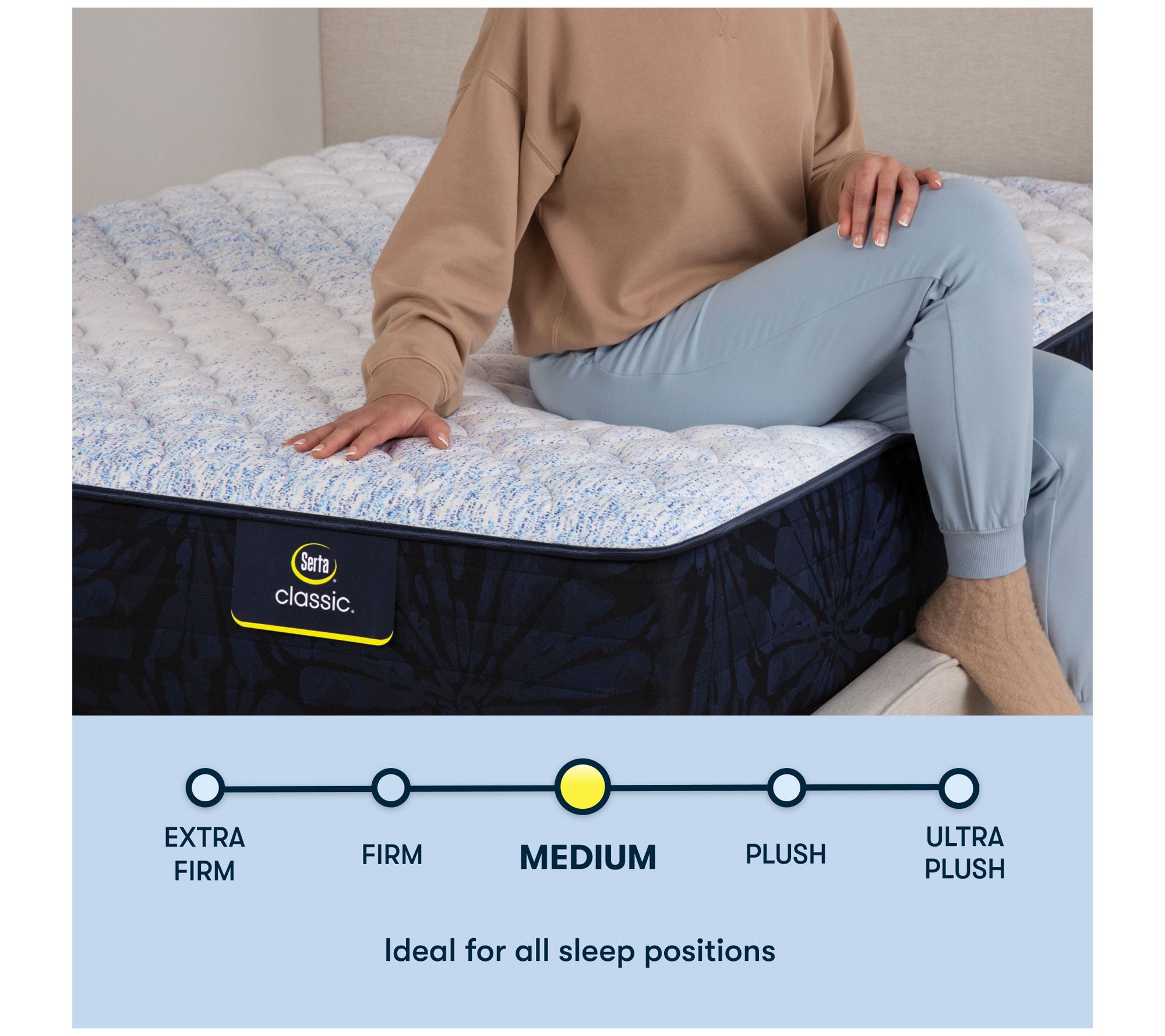 Serta Classic Alden 11.5" Medium Mattress -King - QVC.com