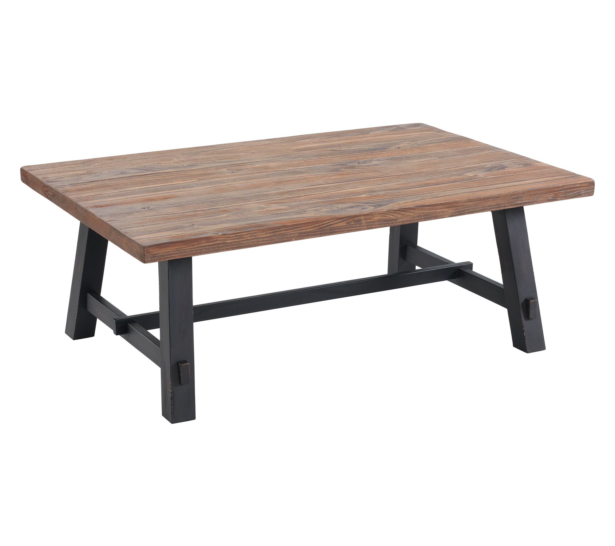 Alaterre Furniture 48" Solid Wood Coffee TableRustic Design - QVC.com