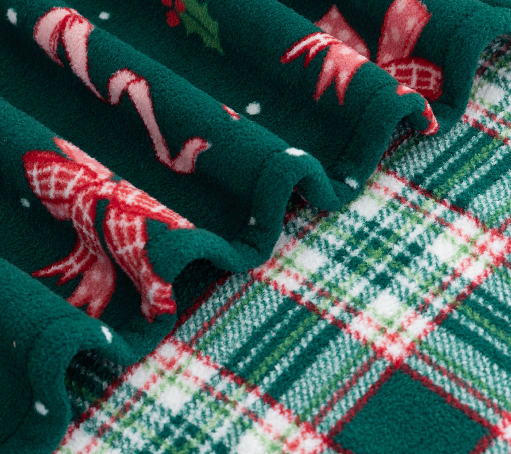 "As Is" Berkshire 60x70 Reversible Twin Print Plush Throw - QVC.com