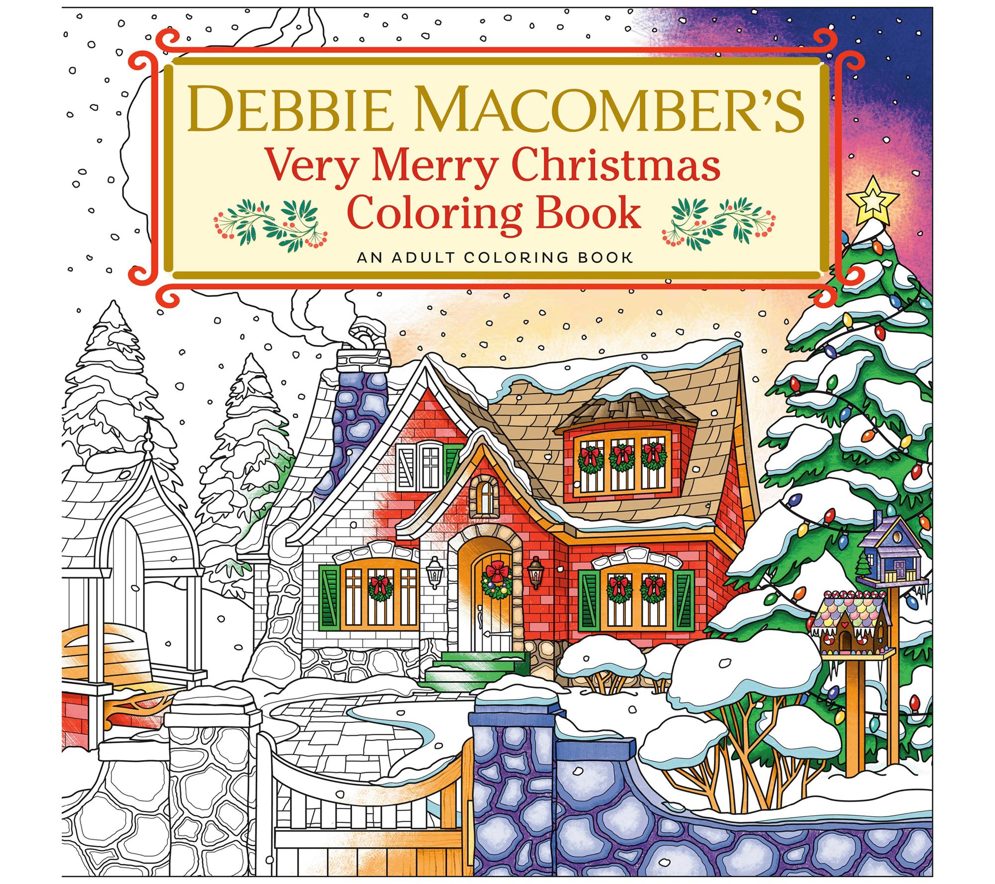 "As Is" Debbie Macomber's Very Merry Christmas Coloring Book - QVC.com