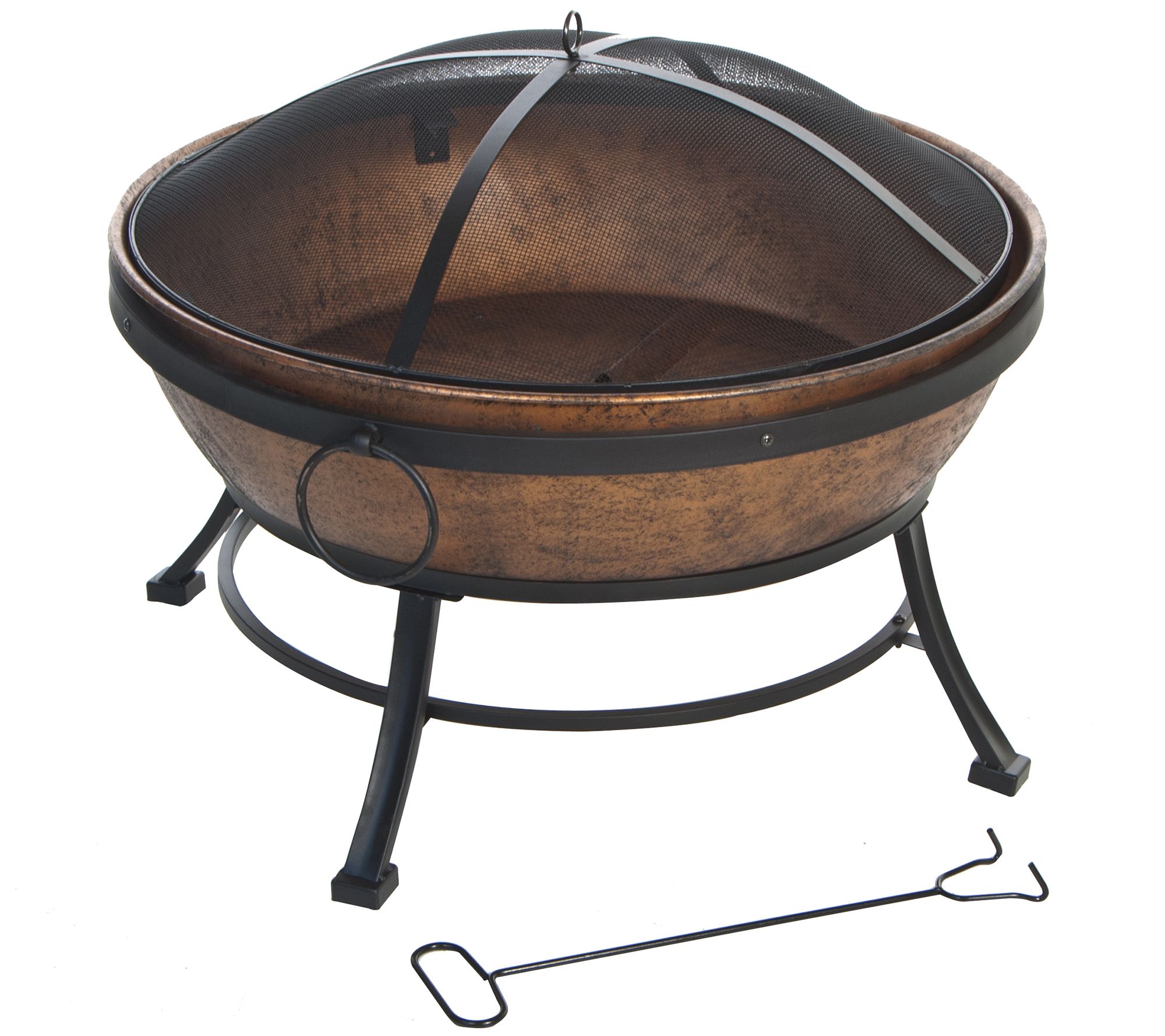 Avondale 31" Bronze Fire Pit - QVC.com