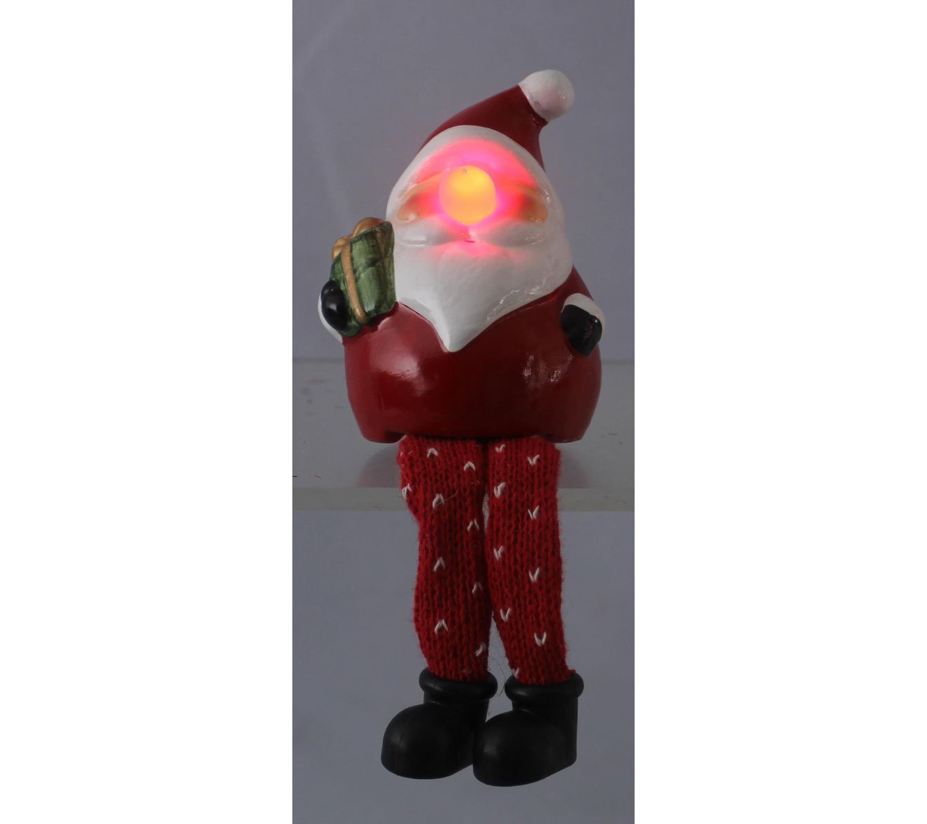 Young's Santa and Snowman with Blinking LED Nose, Set of 2 - QVC.com