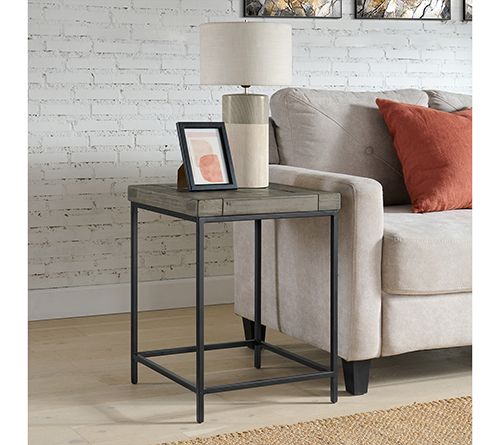 Lavish Home End Table Industrial Modern Side Table - QVC.com