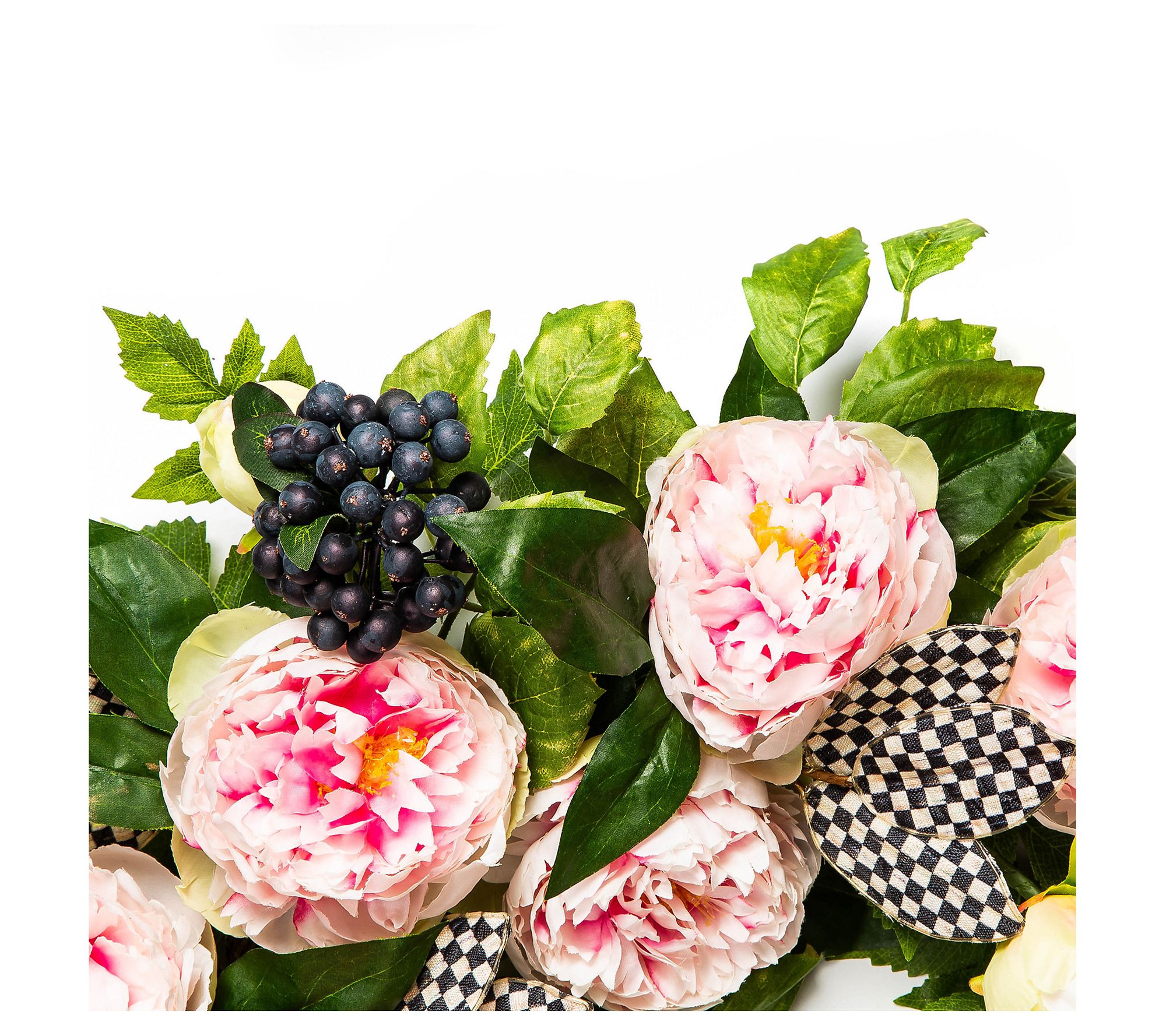 MacKenzie-Childs Peony Wreath - QVC.com