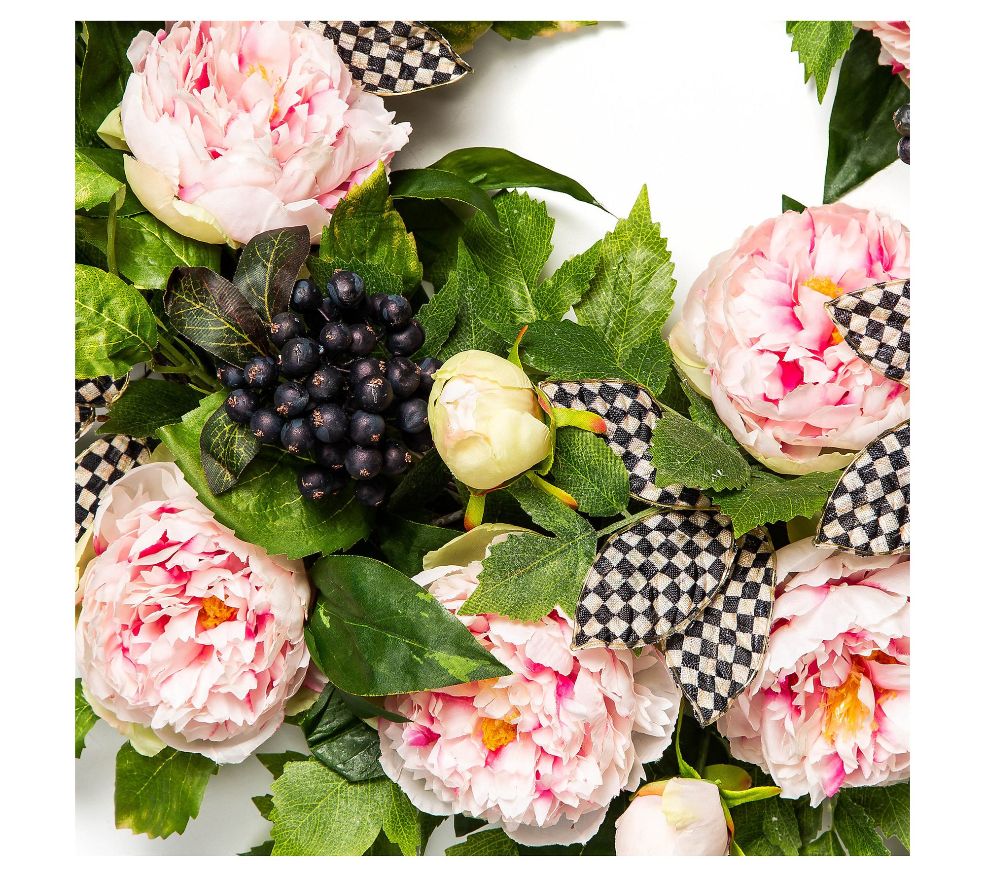 MacKenzie-Childs Peony Wreath - QVC.com