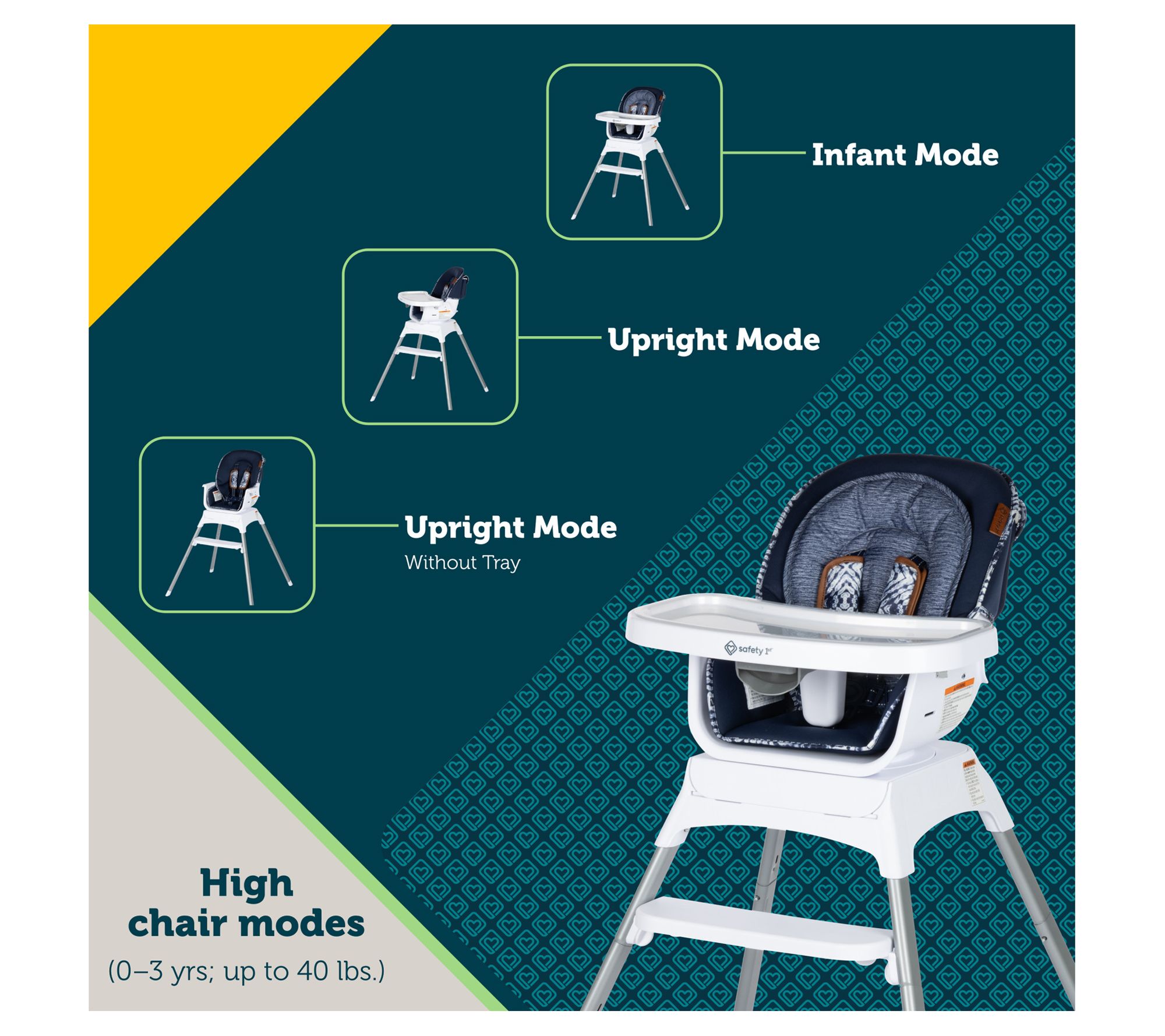 Safety 1st Grow and Go Rotating Highchair - QVC.com