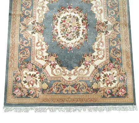 Royal Palace Regal Garden 8' x 10'6" Wool Handmade Rug - QVC.com