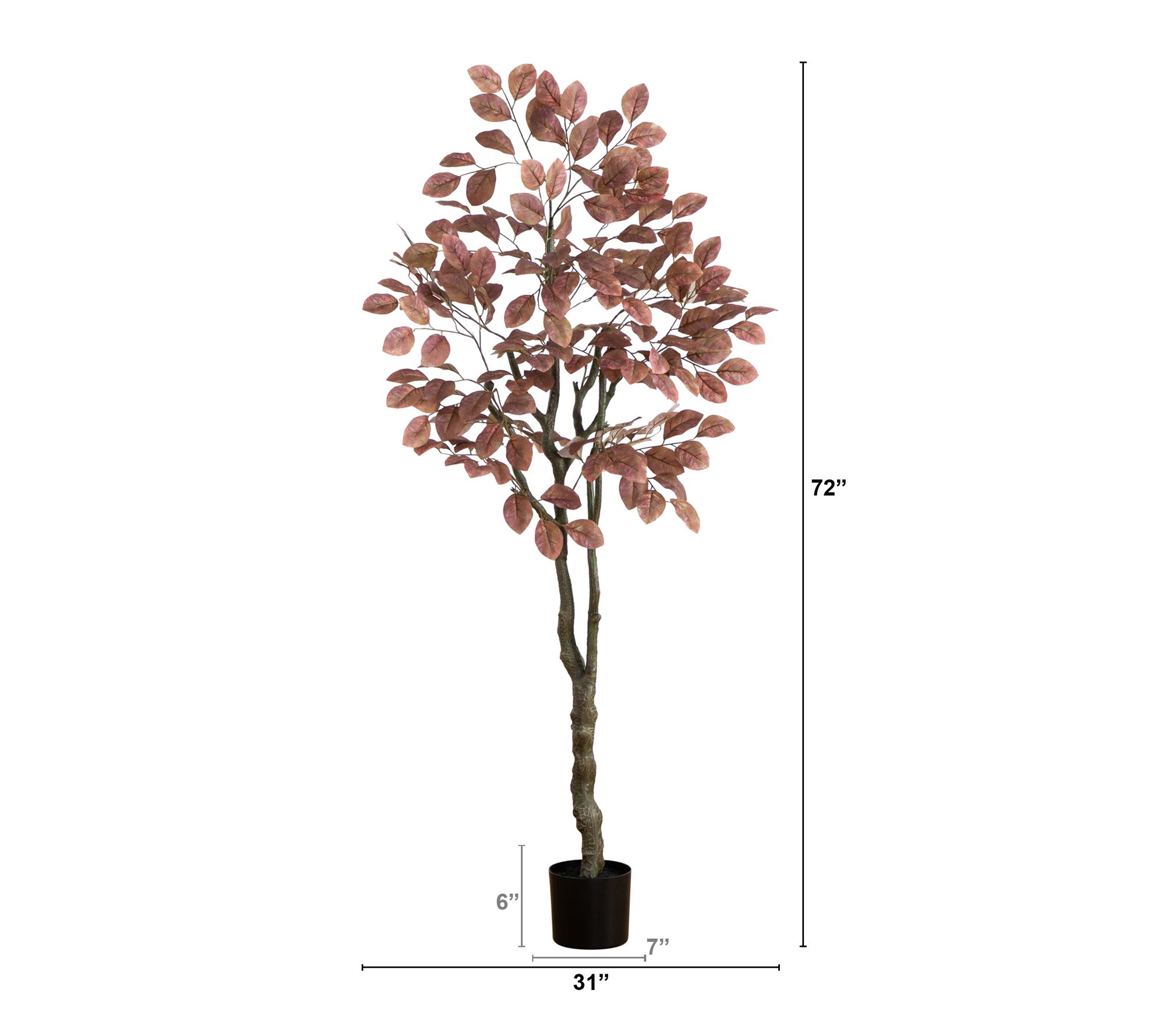 Nearly Natural 6' Autumn Dogwood Artificial Fall Tree - QVC.com