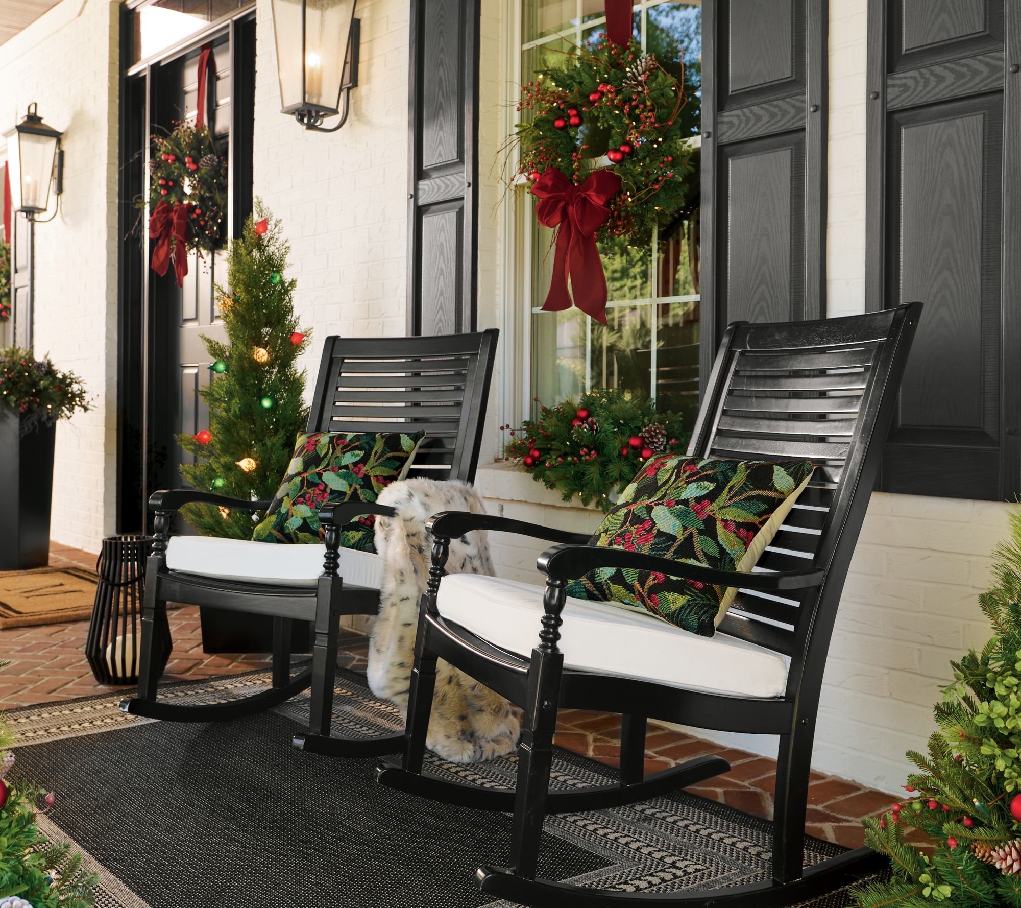 Grandin Road Illuminated Holiday 26" Wreath 26" Wreath - QVC.com