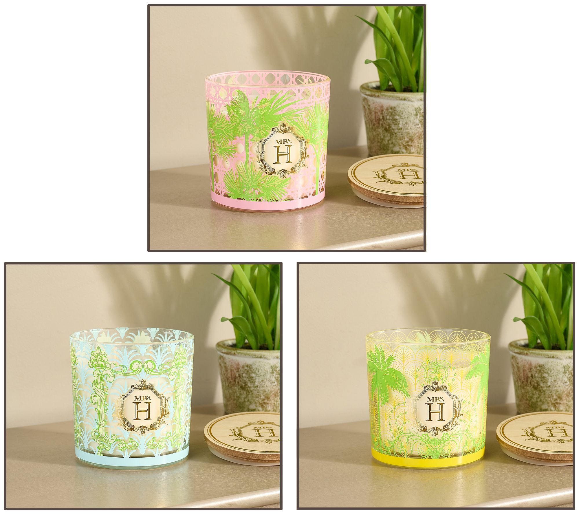 Mrs. H by Dee Hilfiger 22oz Specialty Glass Candles - QVC.com
