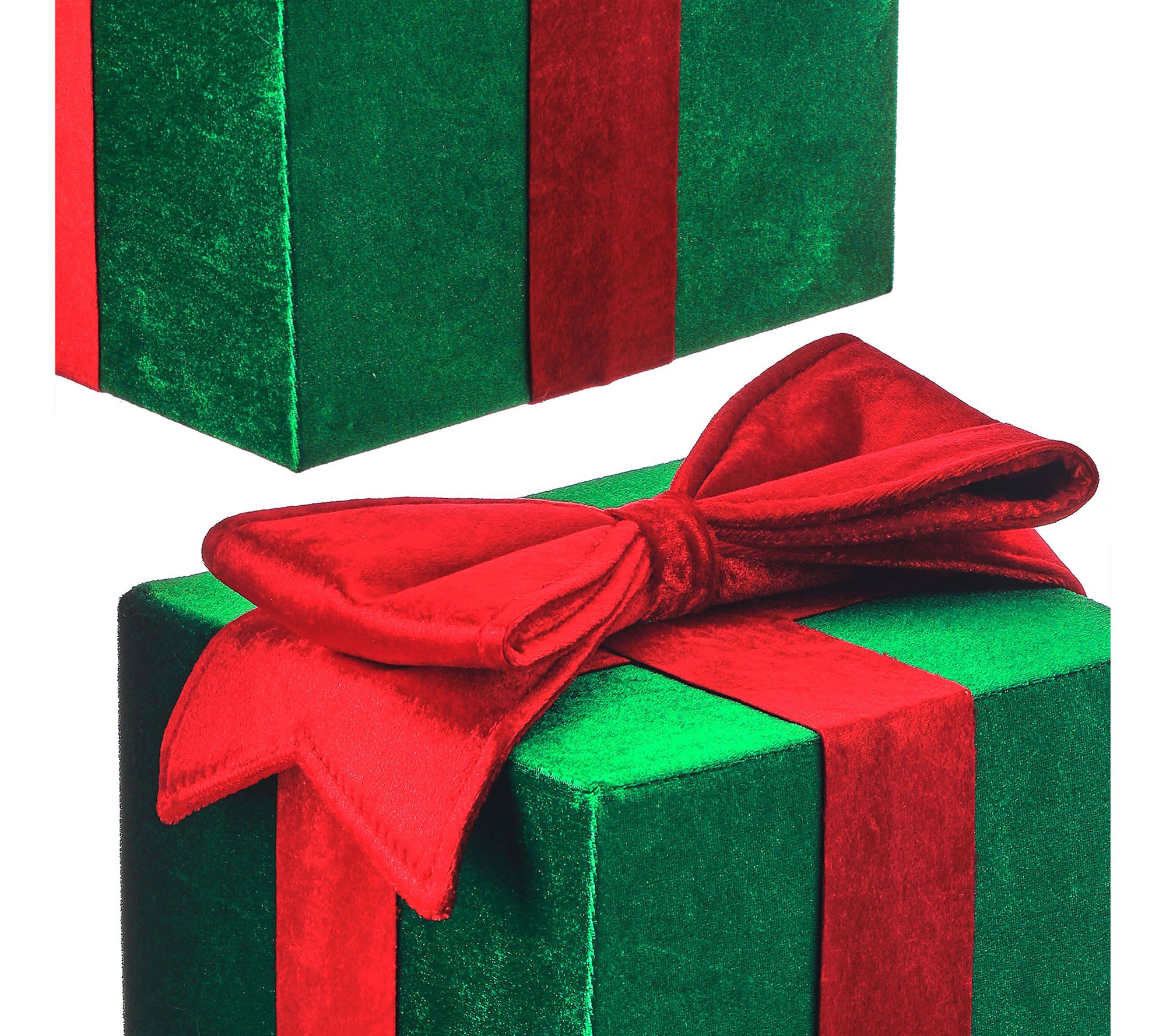 8-10" Velvet Gift Box Set of 2 by Valerie - QVC.com