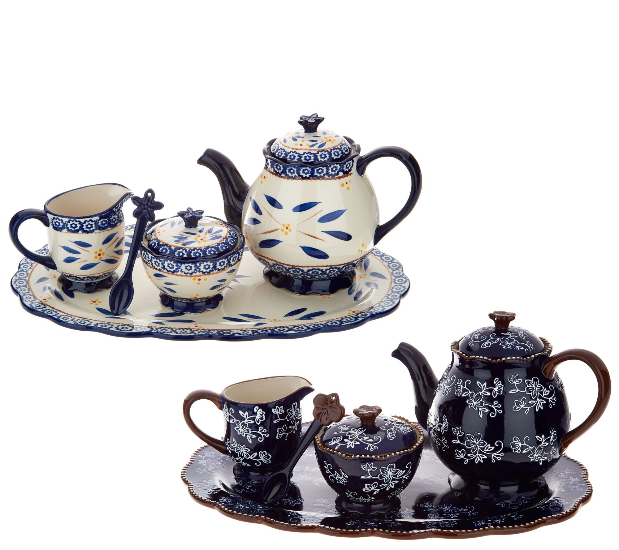 Temp-tations Old World or Floral Lace Tea Set - QVC.com