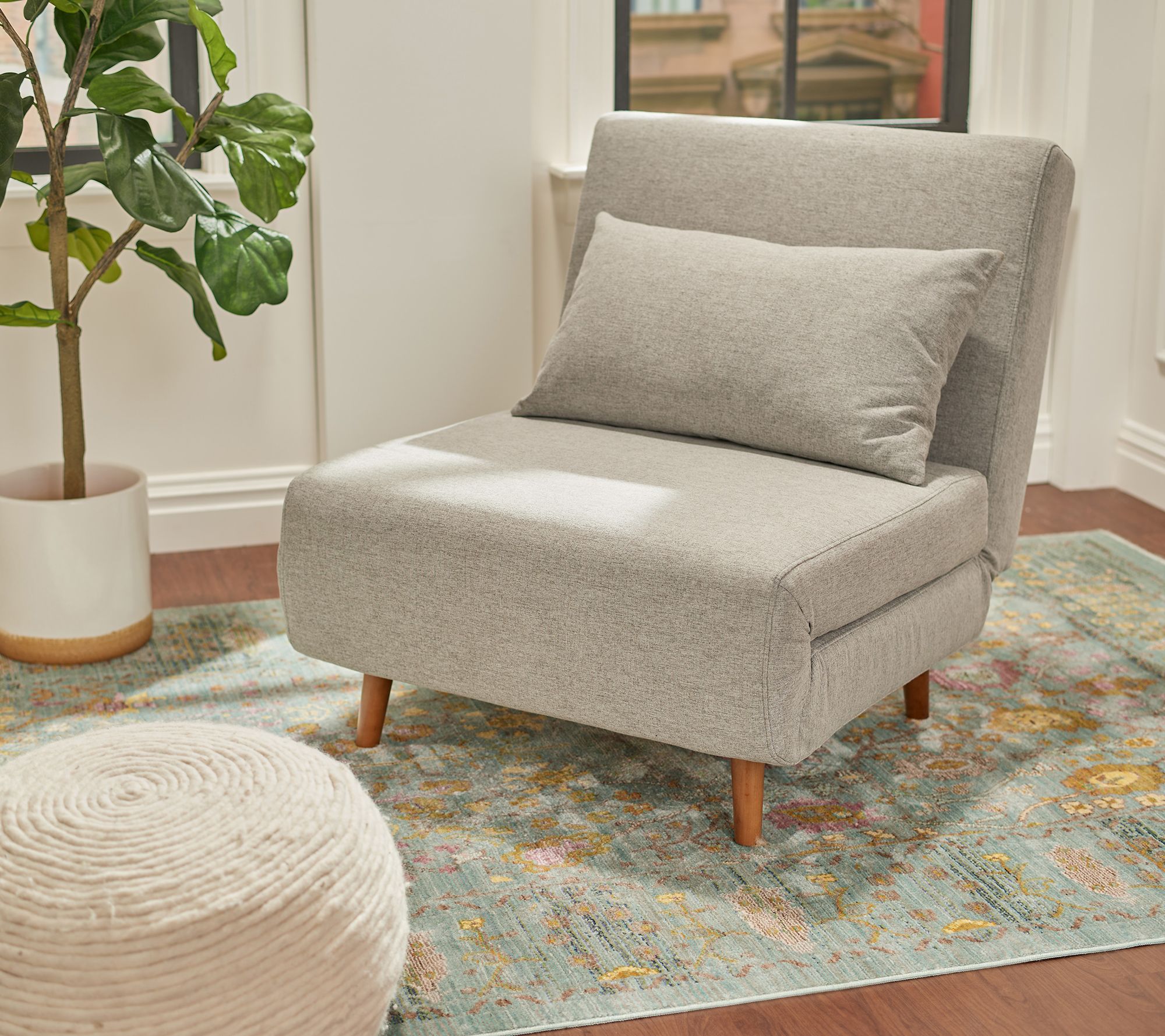 "As Is" Home Reflections Convertible Accent Chair & Bed - QVC.com